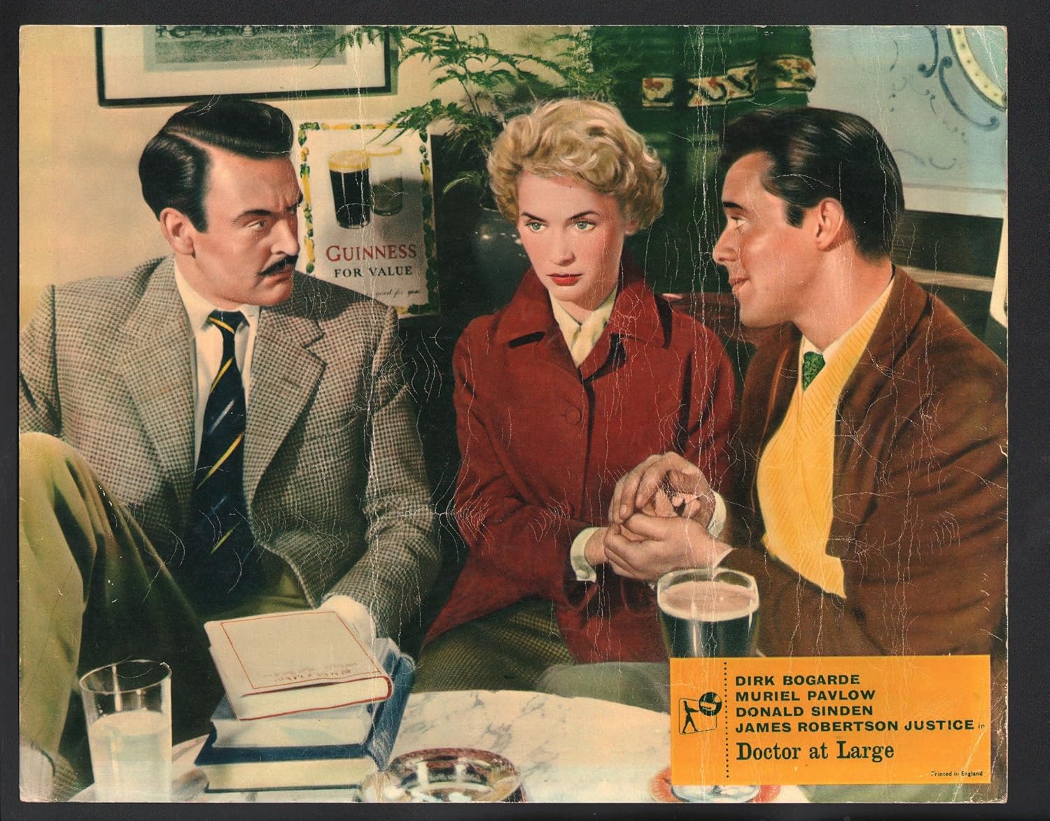 Amazon.com: MOVIE POSTER: Doctor at Large Lobby Card-Dirk Bogarde ...