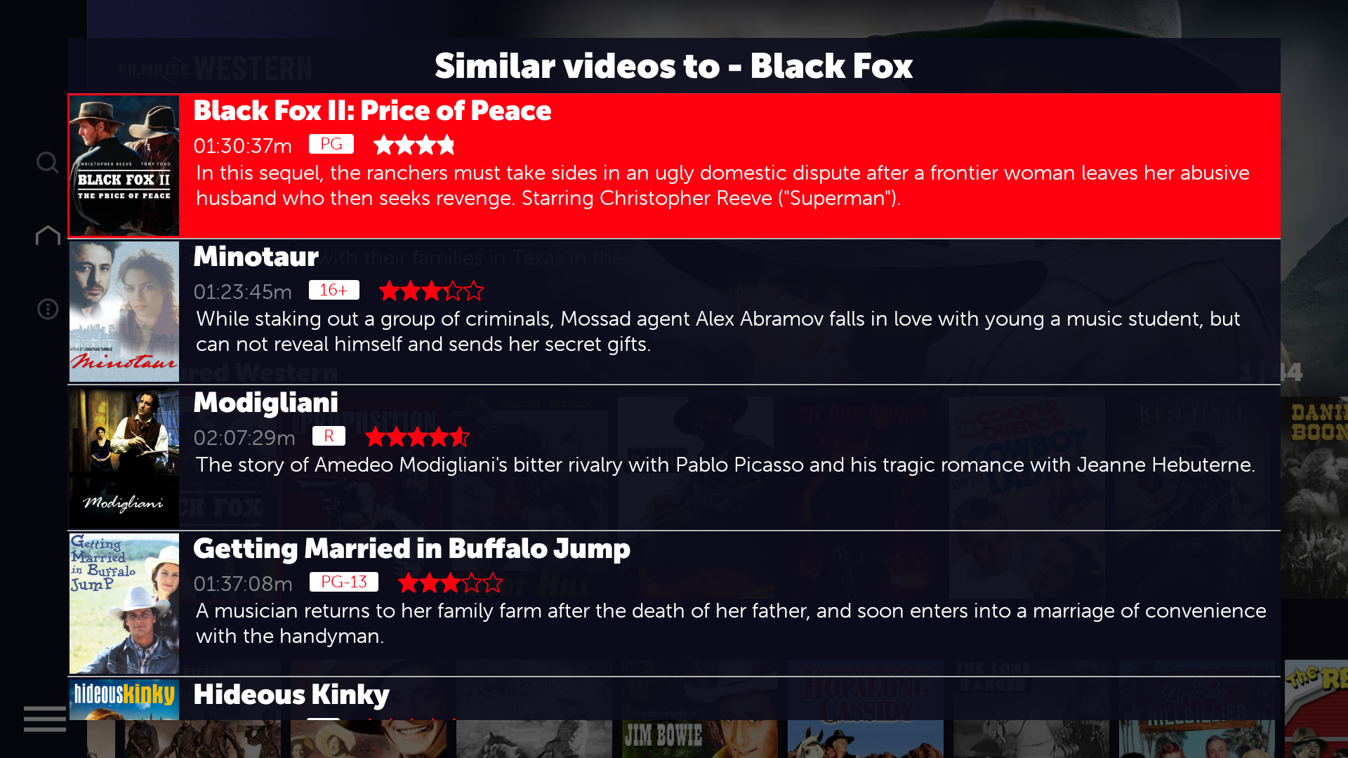 FilmRise Western - App on Amazon Appstore