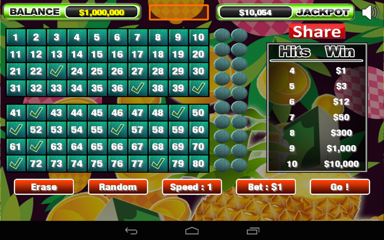 Keno Free Pineapple Cocktail Fruit Bonanza Free Keno Game for Kindle ...