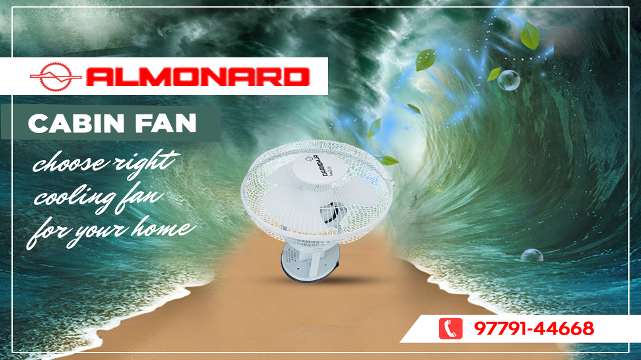 Watch Almonard high speed 12" 300 mm STD Cabin Fan White on Amazon Live