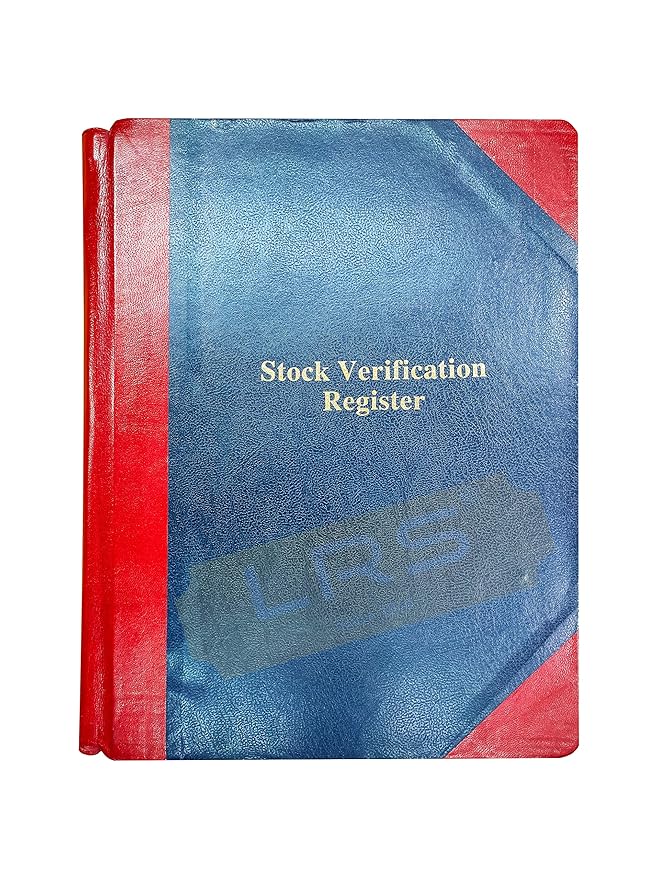 LRS Stock Verification Register for Library Books- Pure Leather Binding ...