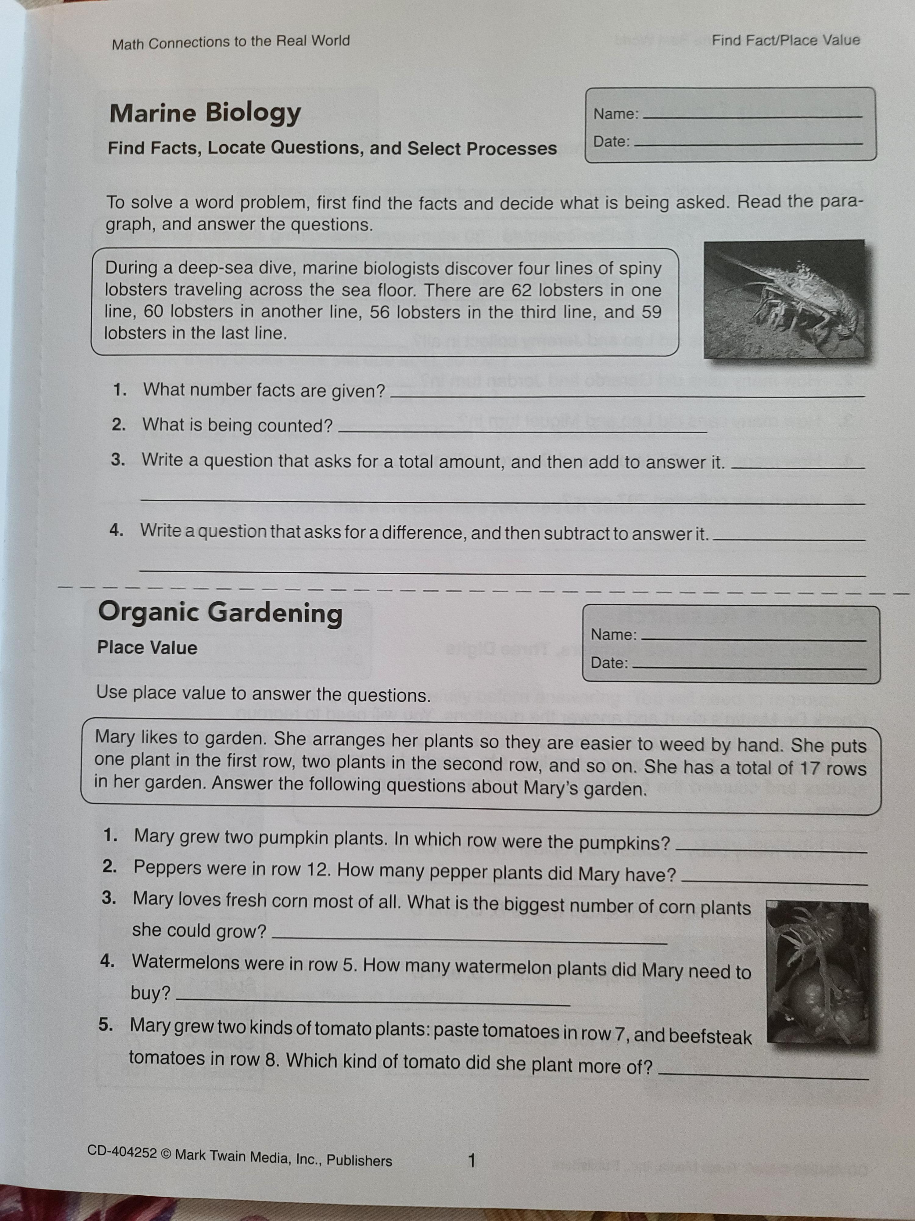 Mark Twain - Math Connections to the Real World, Grades 5 - 8 ...