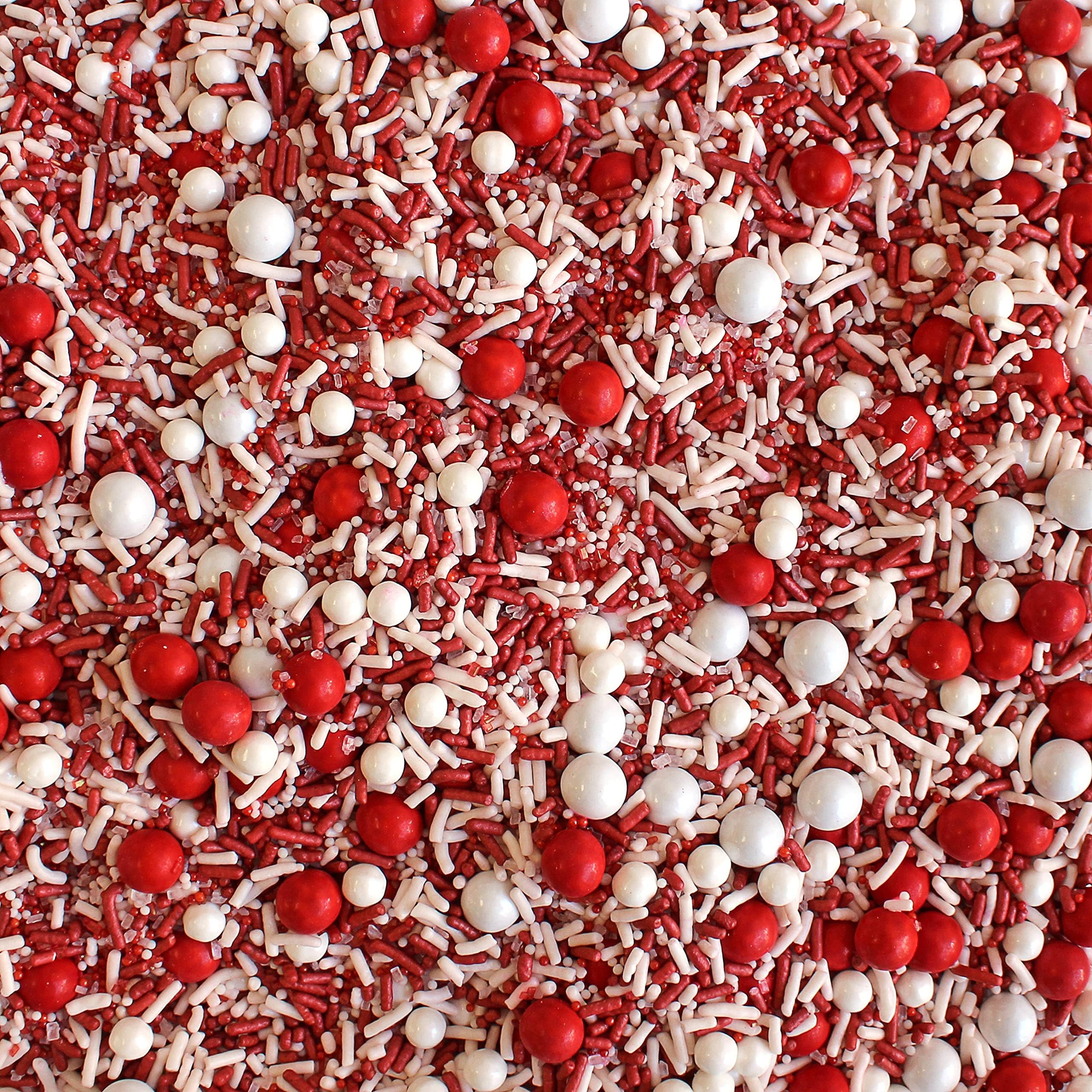 Amazon.com: Red White Sporty Decorating Sprinkle Mix| Game Tailgates ...