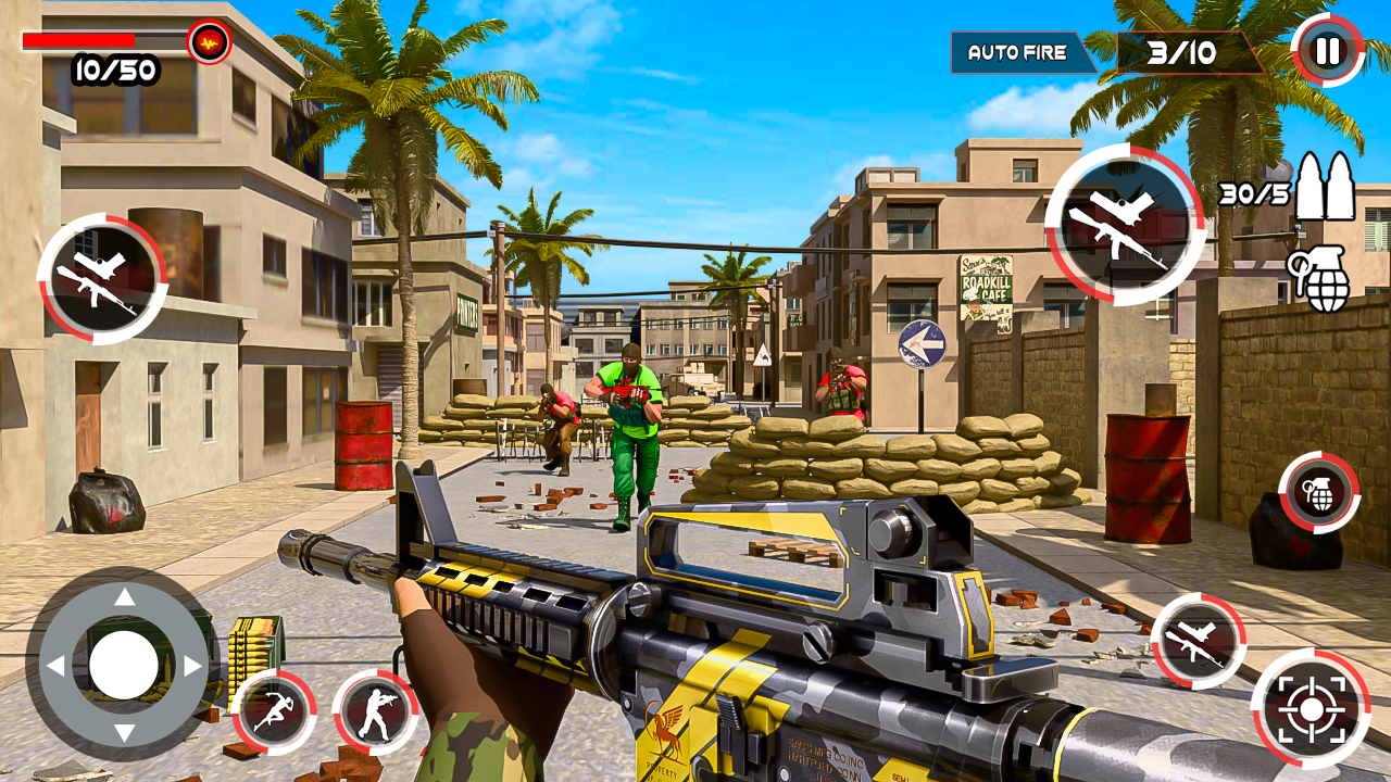 WW2 Survival Battleground FPS Shooting Gun Game: Code of US Frontline Commander Army Strike ...