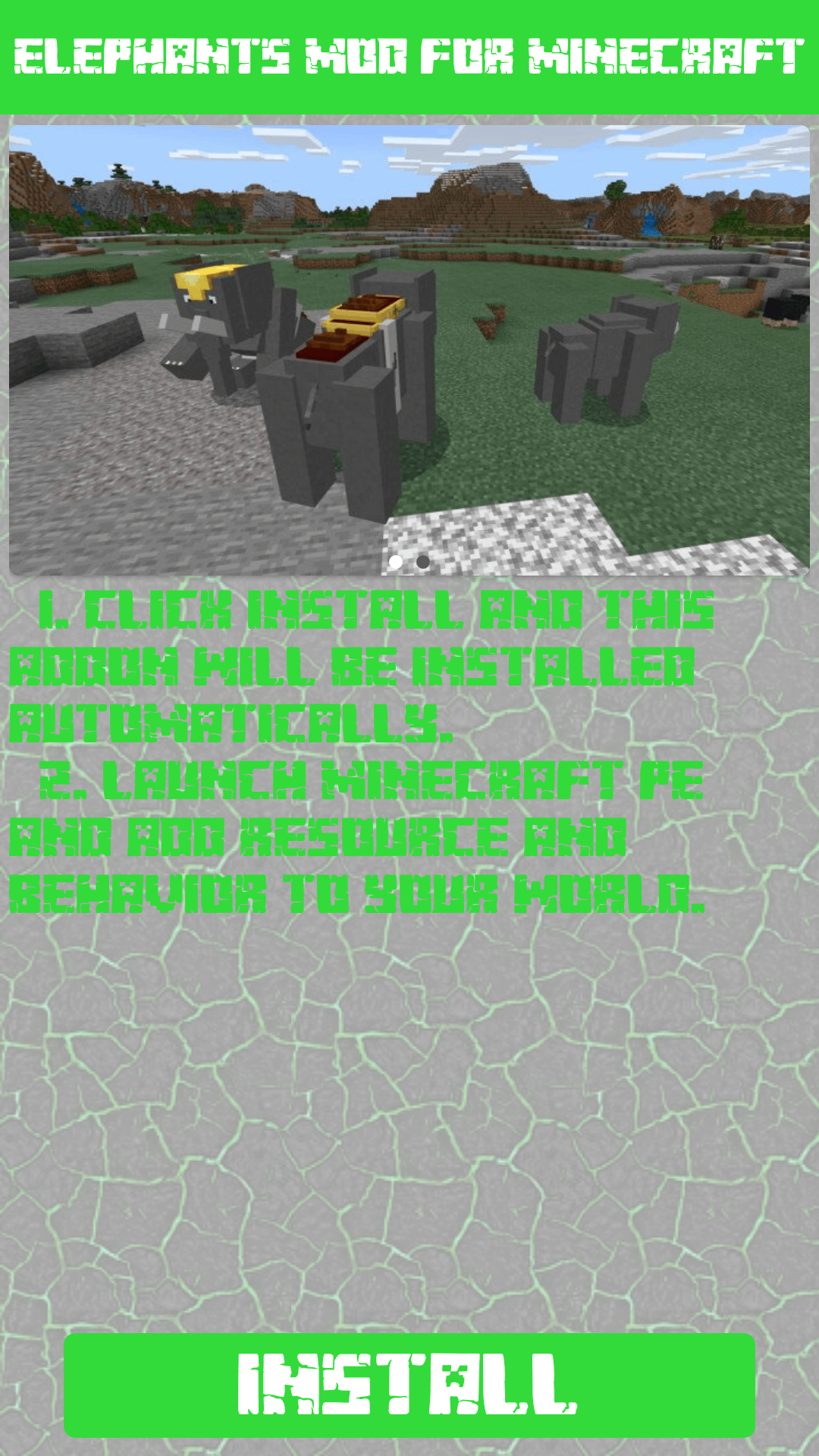 Elephants Mod for Minecraft PE-Amazonアプリストアのアプリ