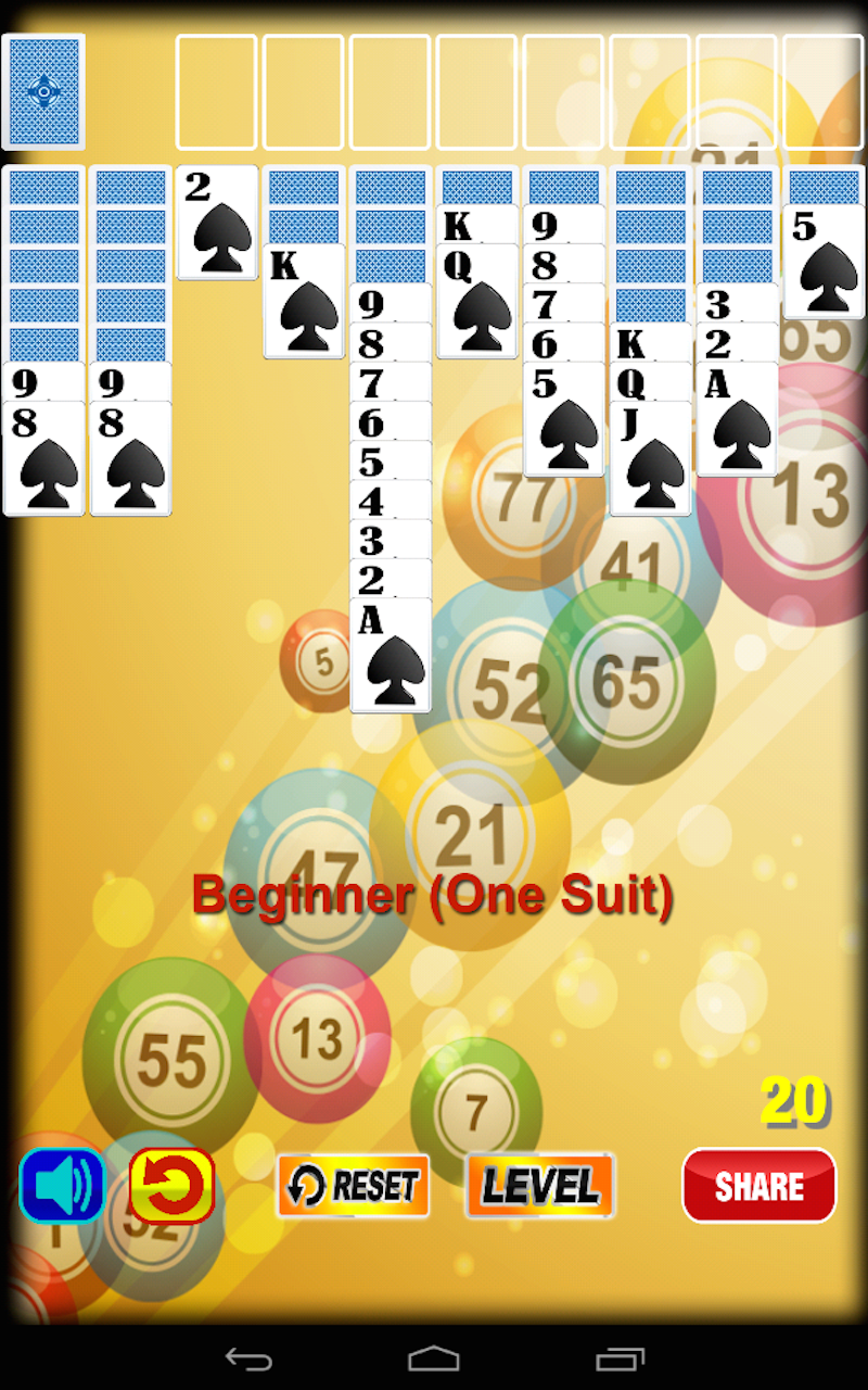 Spider Solitaire Blue Numbers - App on Amazon Appstore