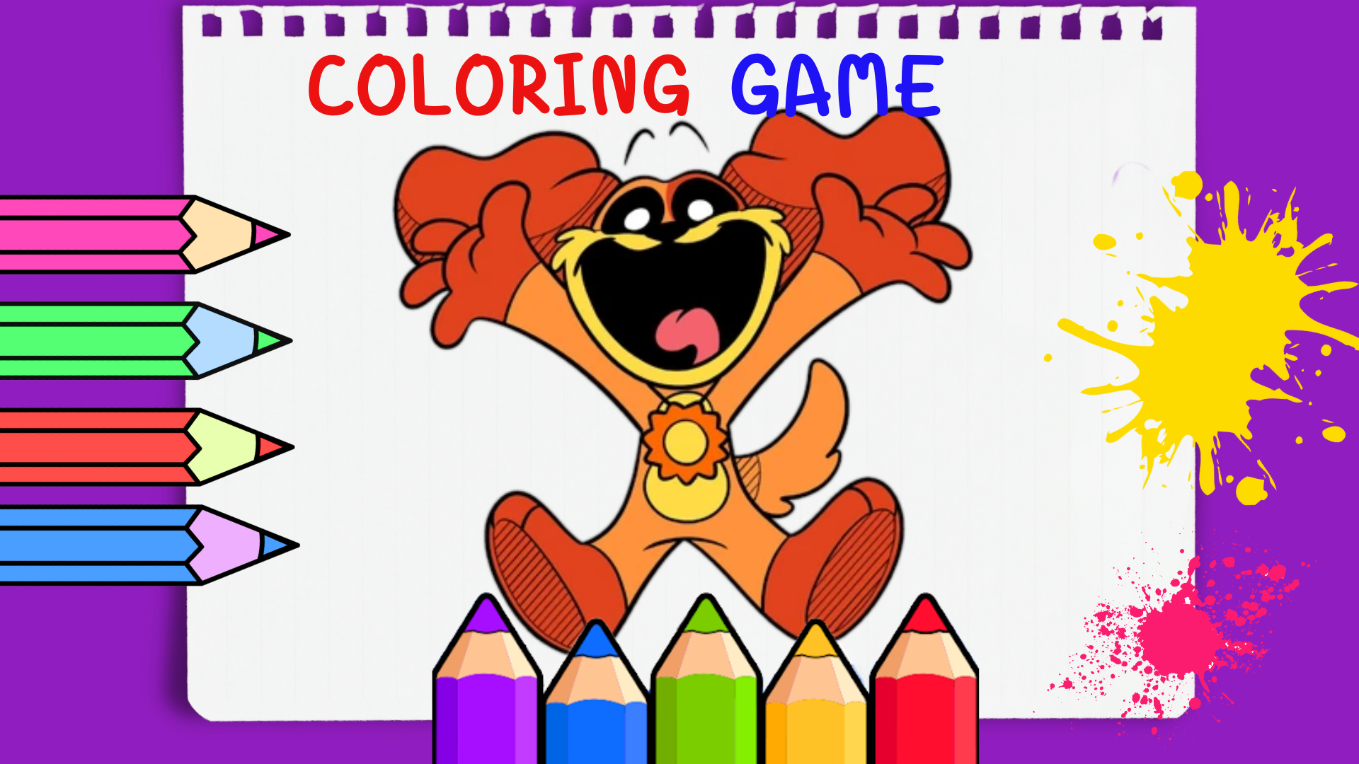 smiling critters coloring pages