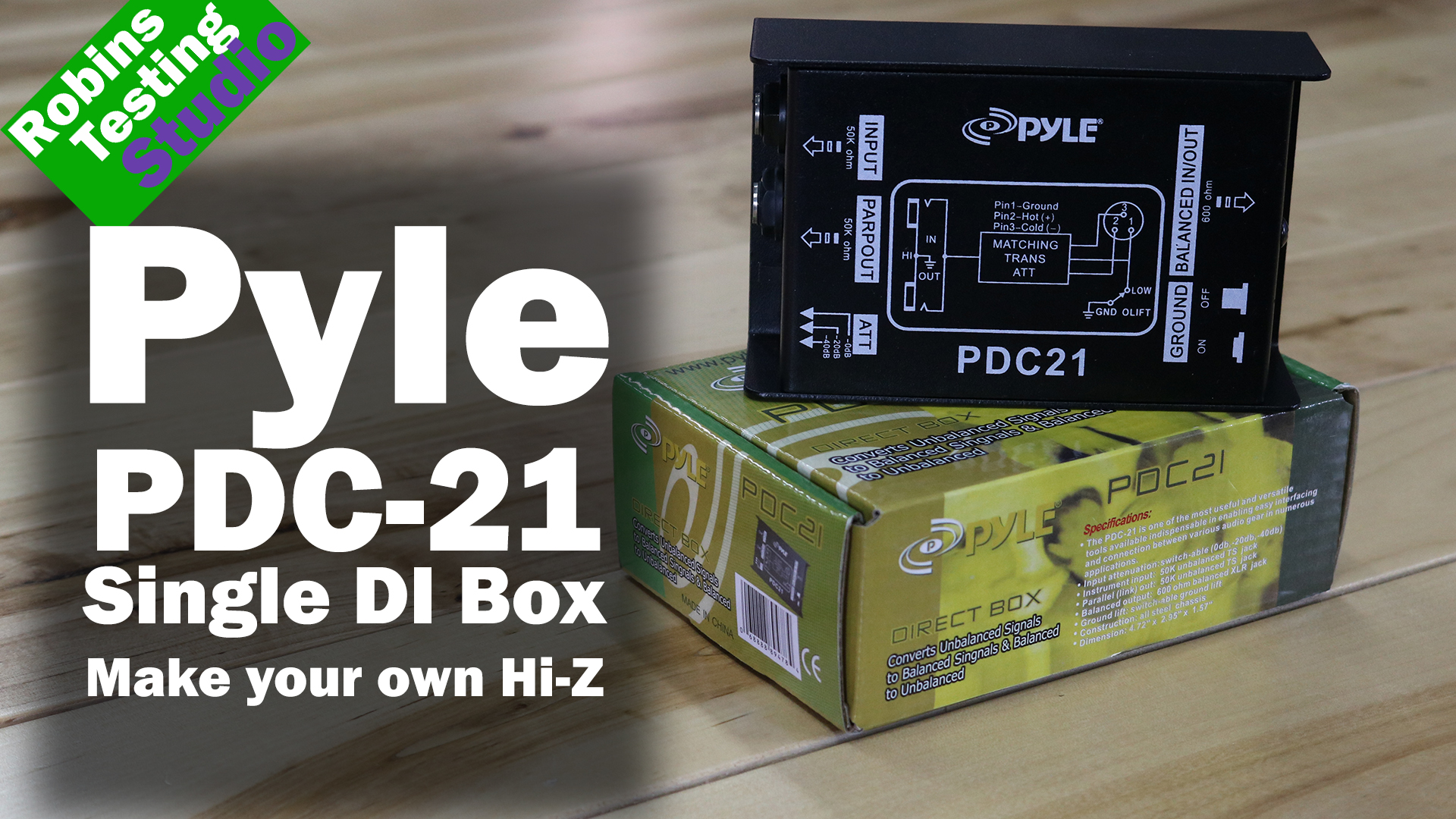 Watch Pyle PDC21 How to Connect your DI Box, Features & Benefits on ...