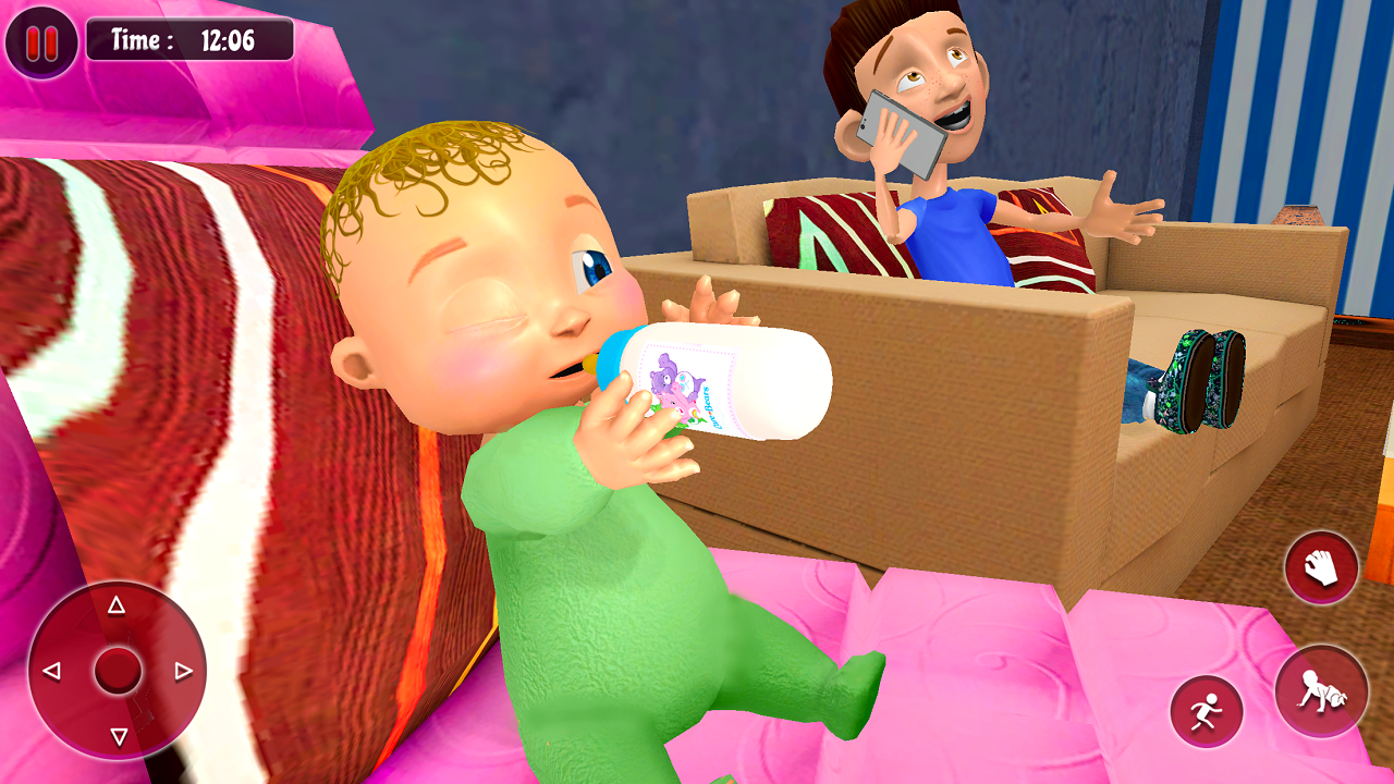 Virtual Little Baby Destruction House Games 3D: Fun and Pranks Games ...
