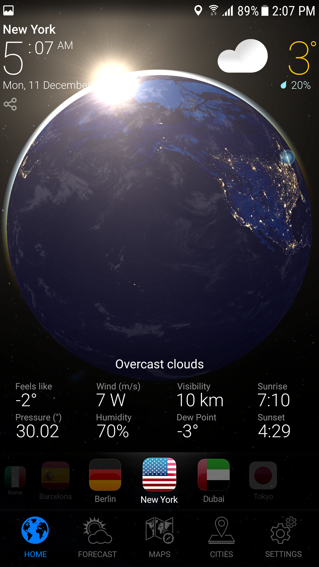 WEATHER NOW - Forecast, Weather Widget, Notifications & 3D Earth - App ...