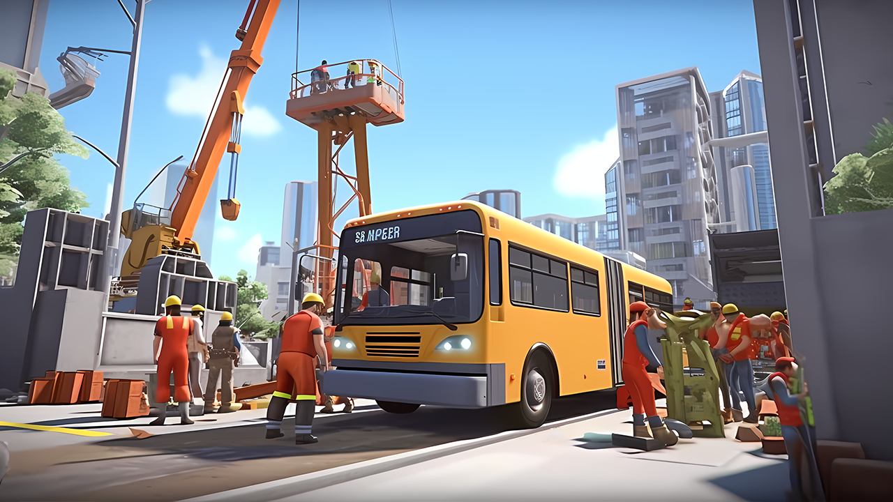 City Bus Construction Simulator Game Free For Kids: Transport Mega City ...