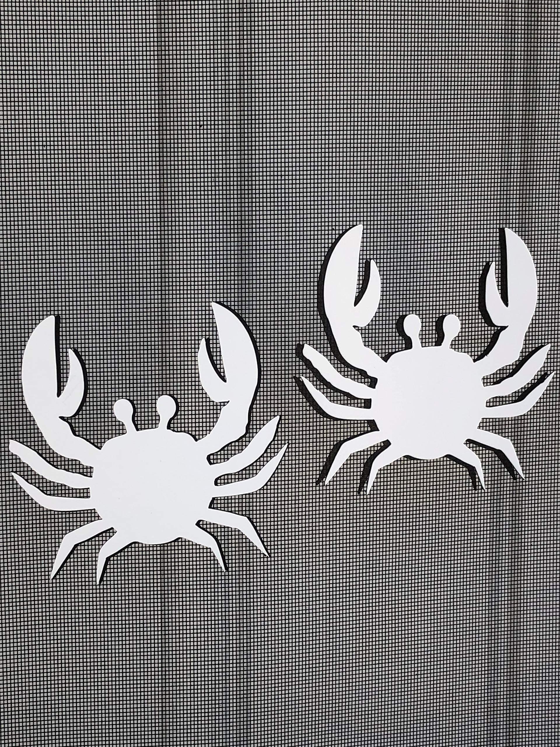 DCentral Two Crabs Flexible Screen Magnets: Double-Sided. Safety White ...