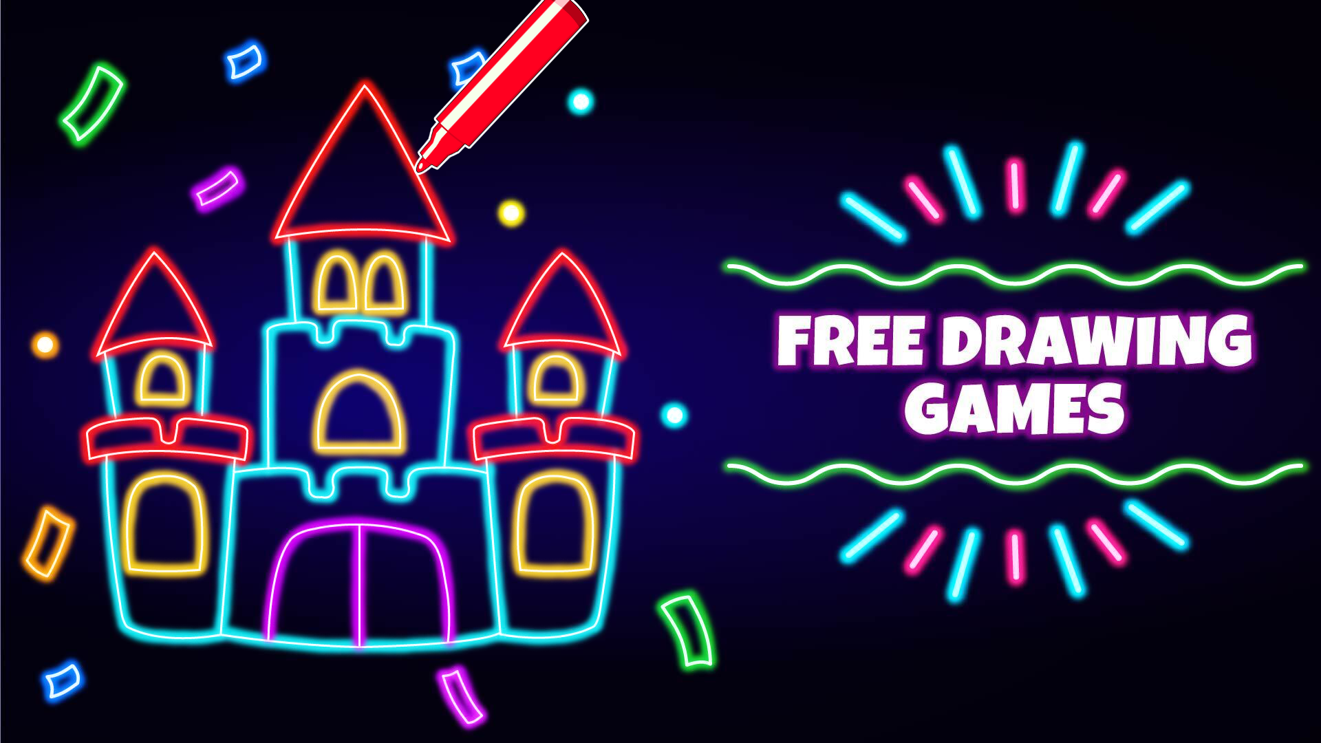 Doodle Glow Coloring & Drawing Games for Kids 🌟🎨 - App on Amazon Appstore