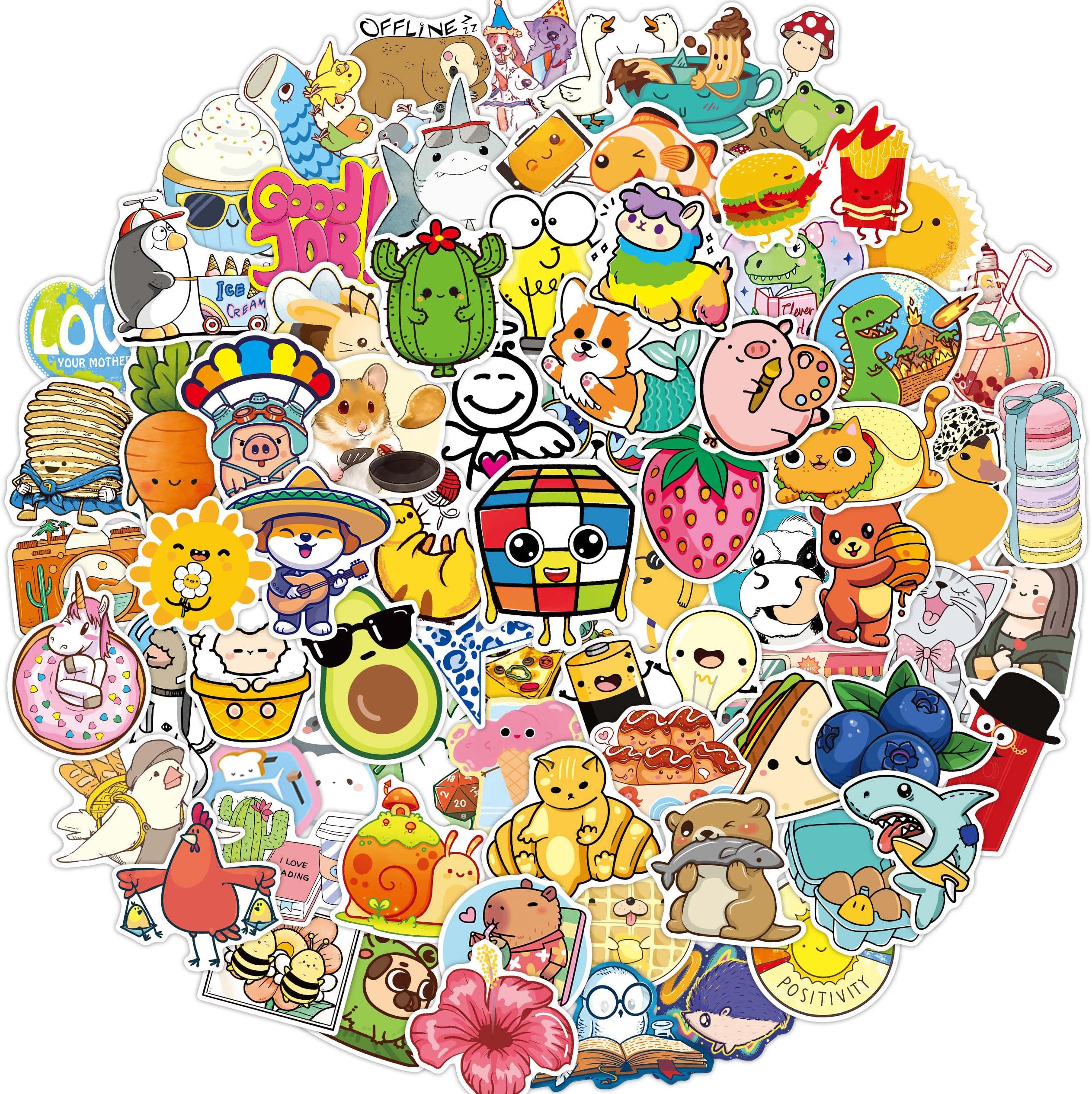 Amazon.com: Simulmew Cute Stickers 300 Pcs, Kawaii Stickers, Cute ...