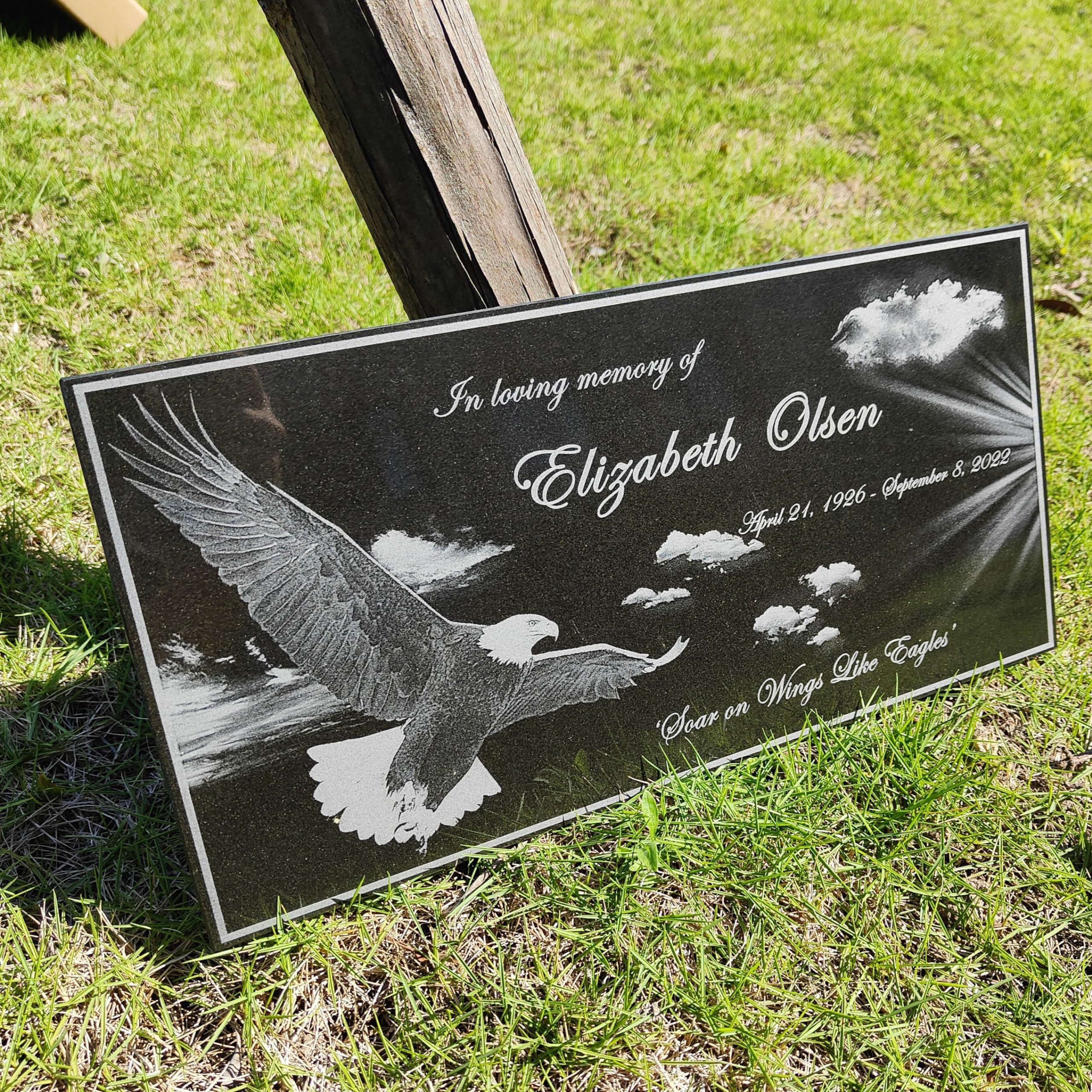 Eagle Headstone Eagle US Coast Guard Flag Or Seal Urn Adult Or