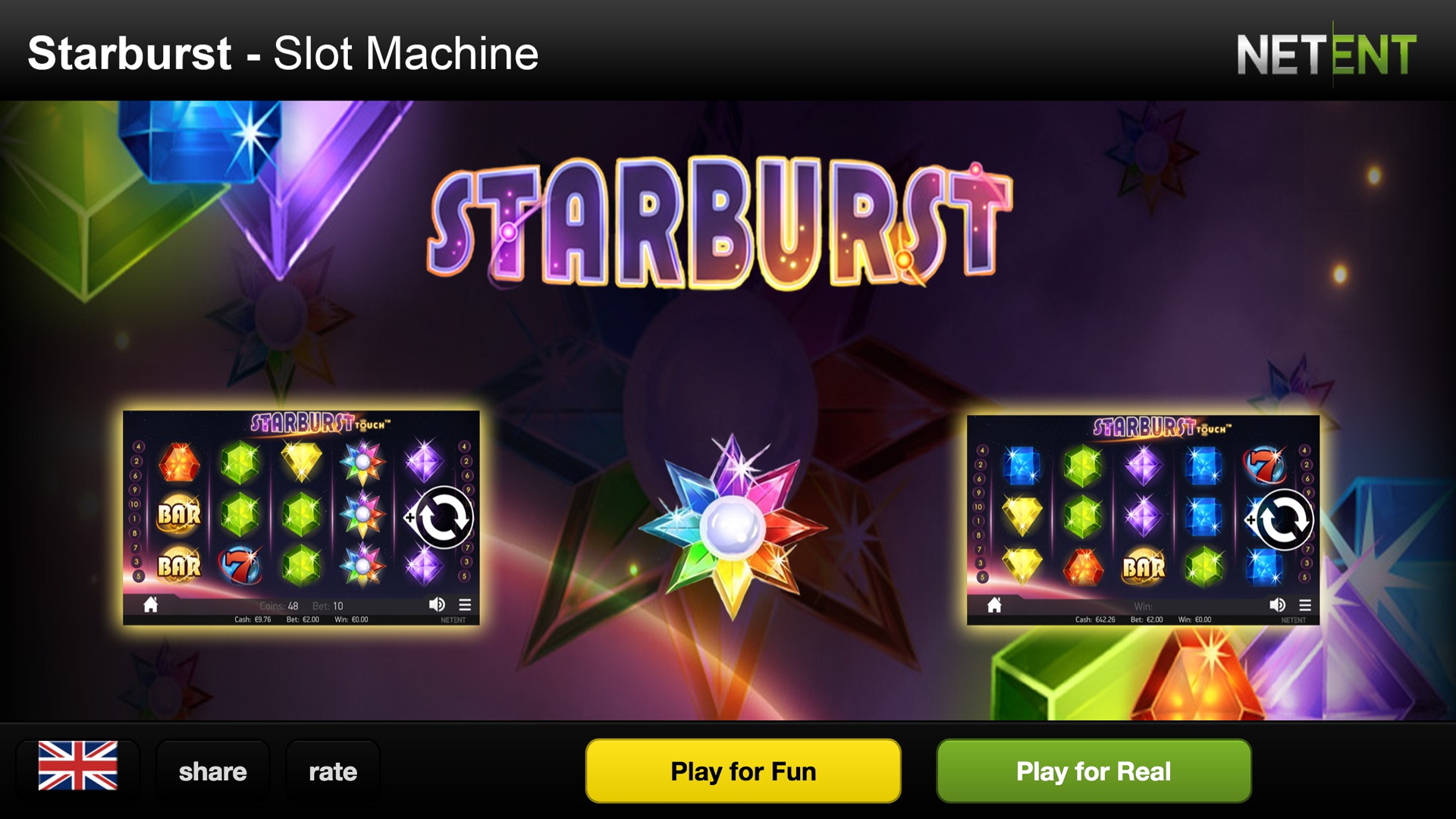 Starburst - Slot Machine:Amazon.co.uk:Appstore for Android