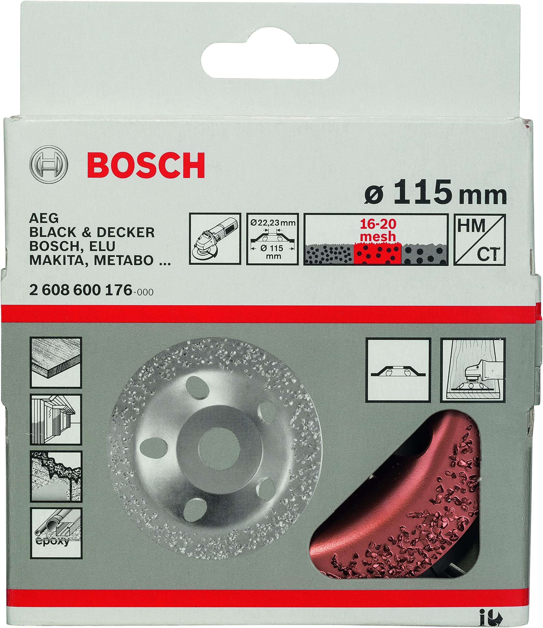 Bosch Accessories 2 608 600 179 Meule assiette 115 x 22,2 mm : Amazon ...