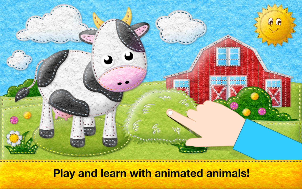 Toddler Animals: My First Felt Farm: Educational Games (Baby, Preschool ...