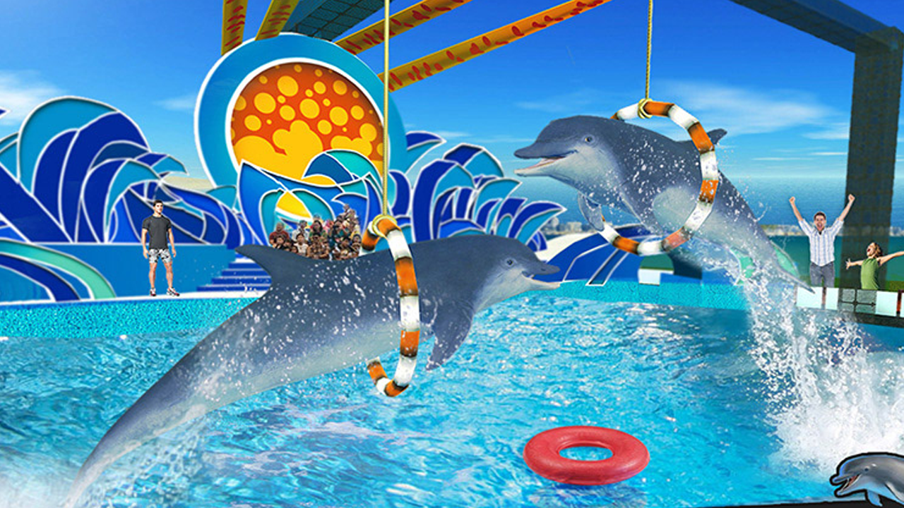 Dolphin Show Fun Simulator Adventure Game - Enjoy Dolphin Water Show ...