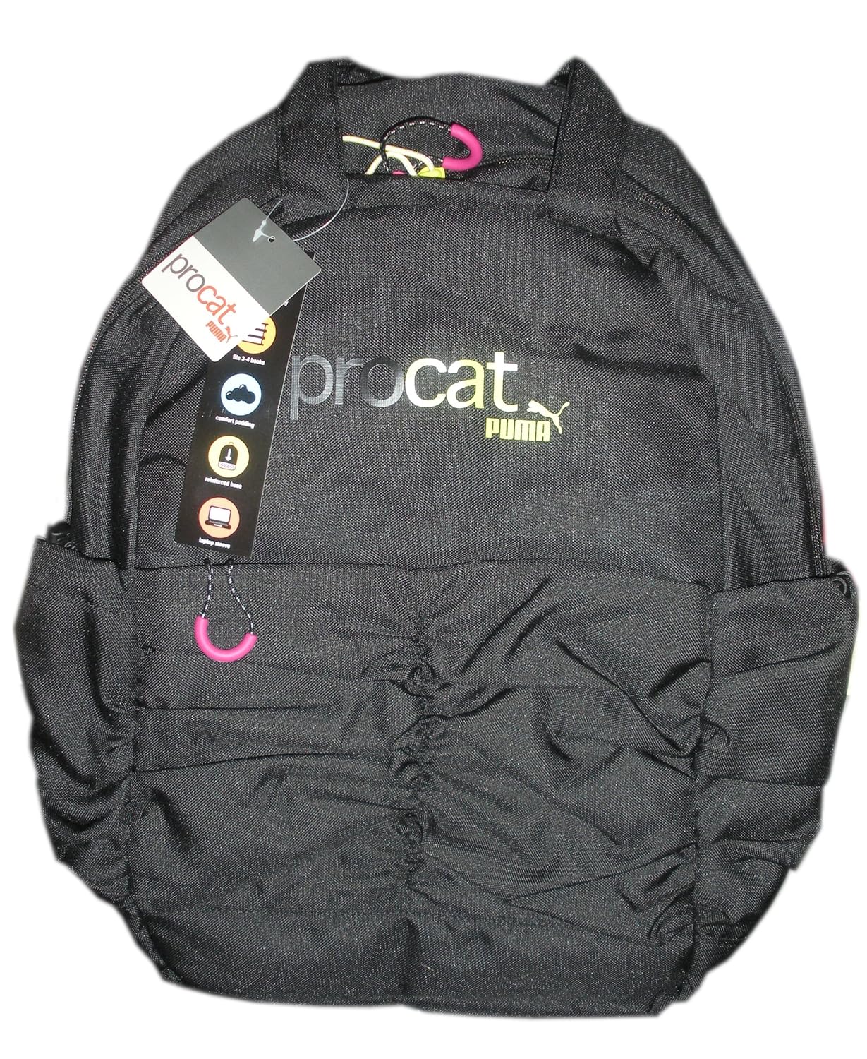Buy Puma Procat Black Shine Laptop Backpack Bag at Amazon.in