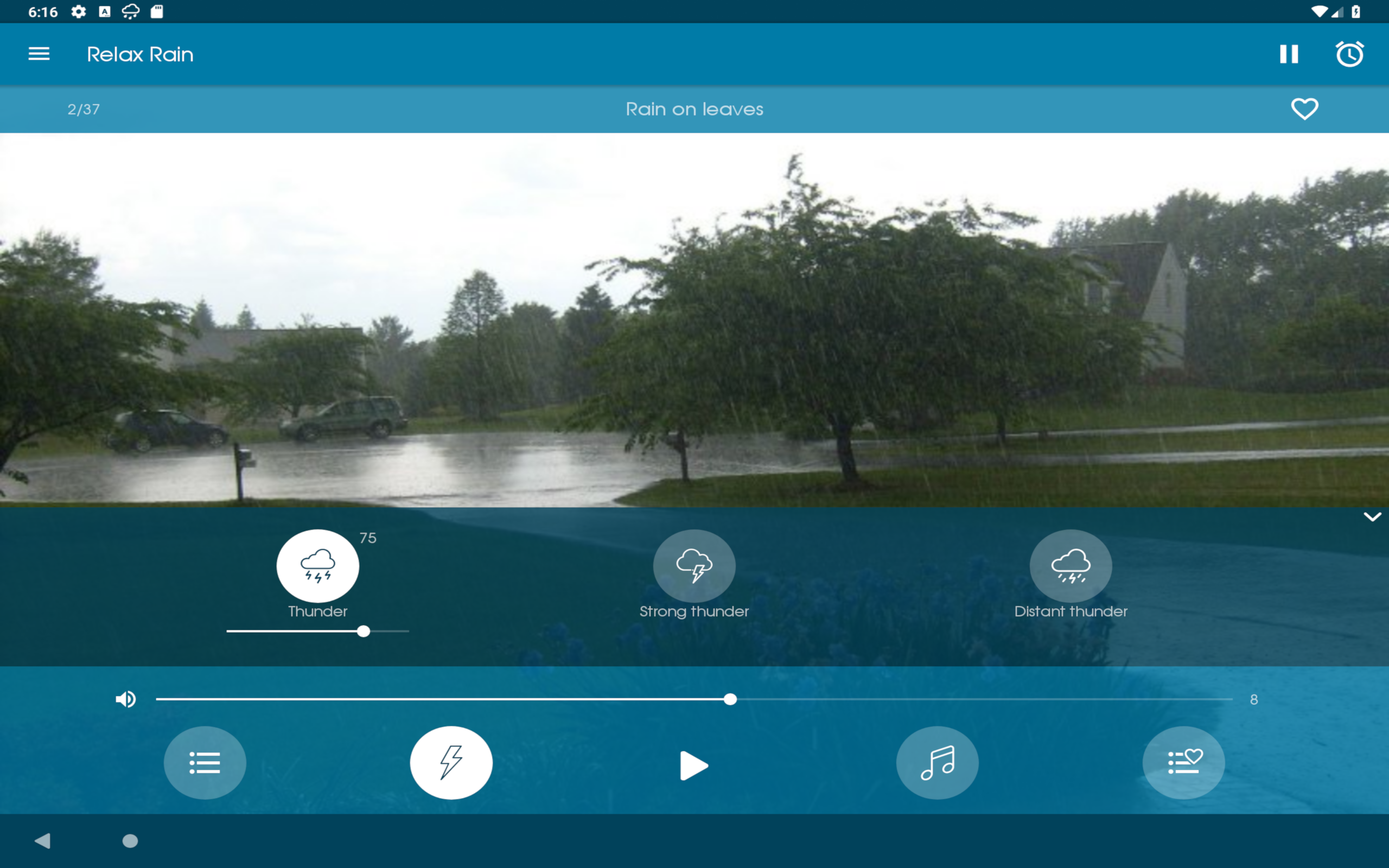 Relax Rain - Rain sounds: sleep and meditation - App on Amazon Appstore
