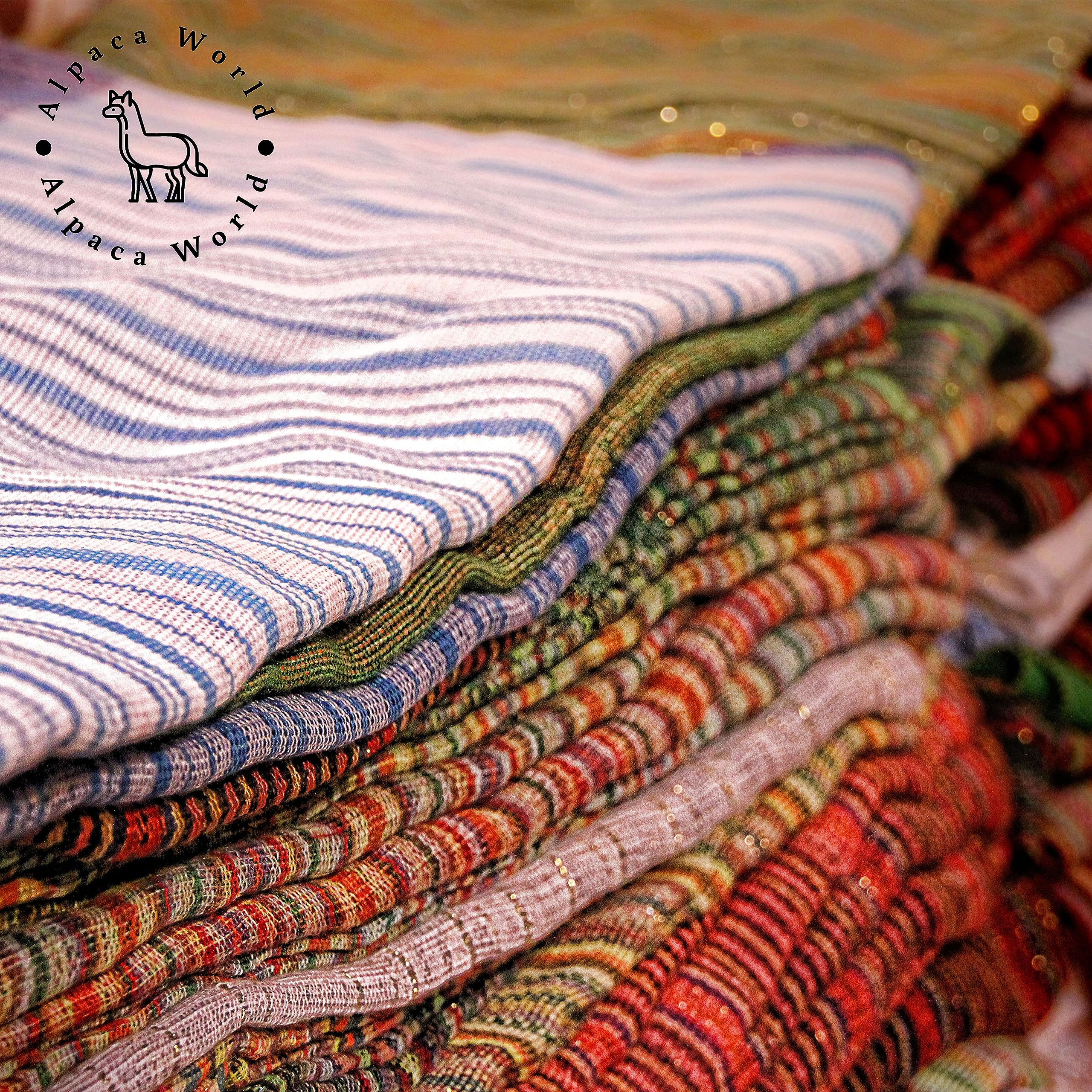 | Alpaca Blanket XXL | 70% Alpaca Wool | Breathable Hypoallergenic ...