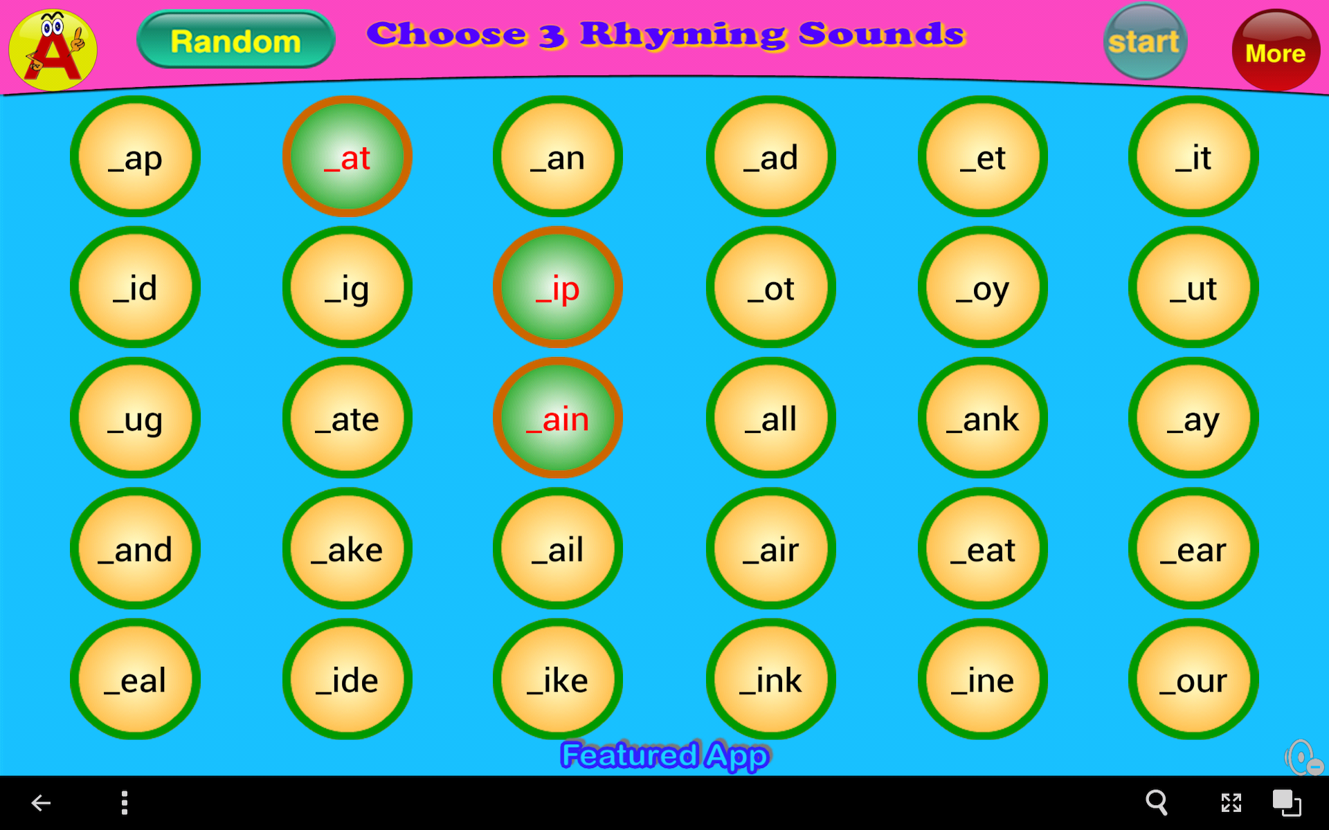 ABC Phonics Rhyming Words:Amazon.com:Appstore for Android