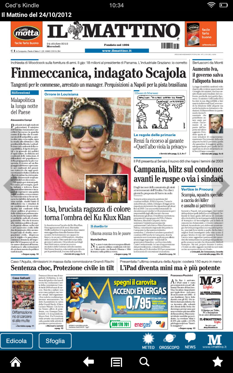 Il Mattino Digital: app su Amazon Appstore