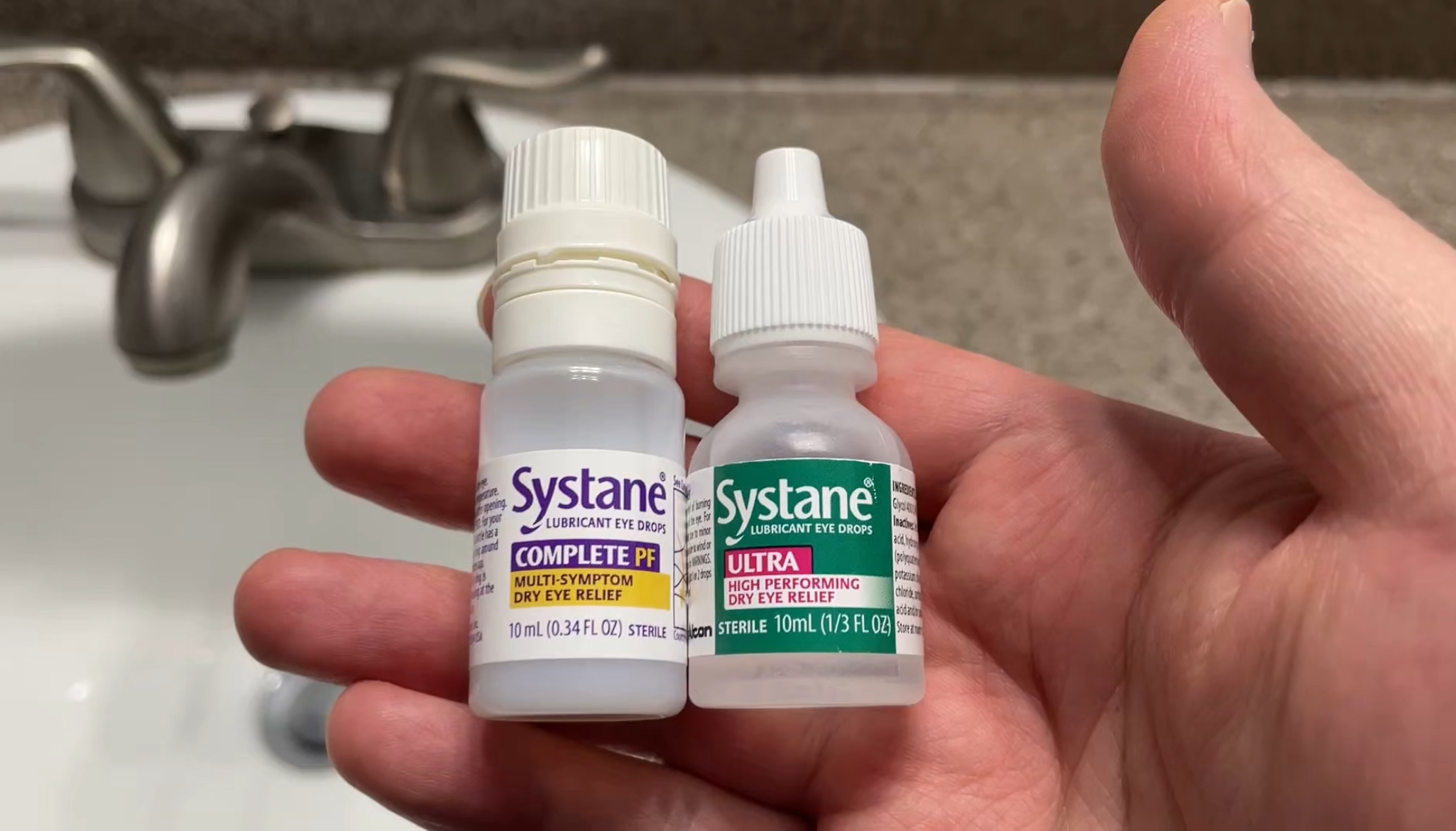 Watch Comparing Systane Ultra vs Systane Complete PF eye drops! on ...