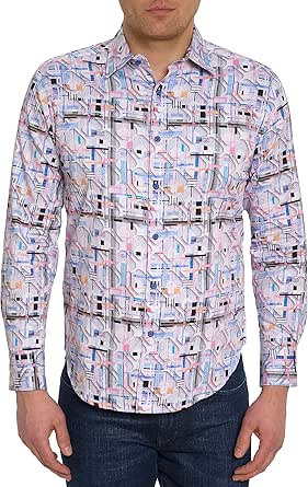 Amazon.com: Robert Graham Men's Kenton Long Sleeve Woven Button Down ...