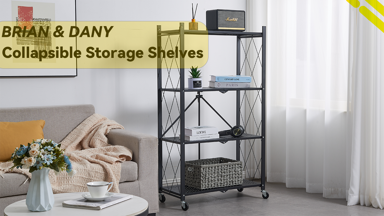 Watch BRIAN & DANY 4-Shelf Foldable Storage Shelves on Amazon Live