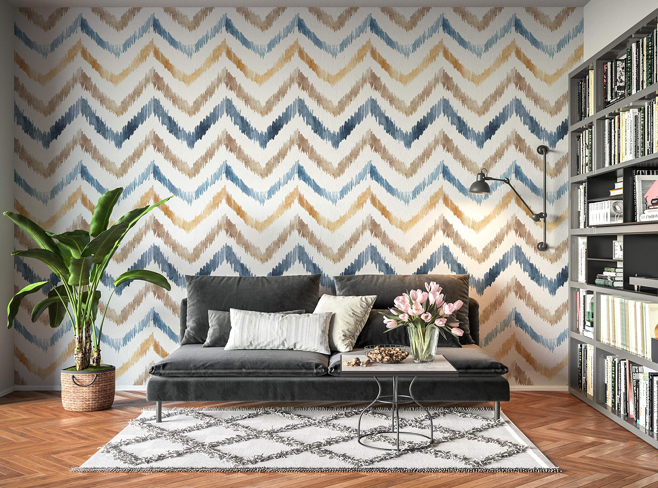 Wallpaper In Color Of Zigzag Lines Zigzag Pattern Seamless Zig Zag