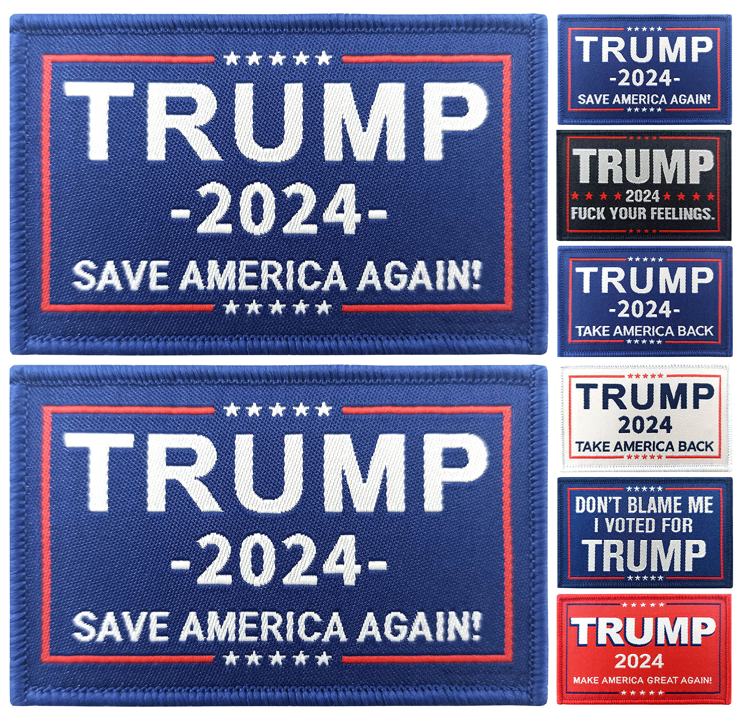 Buy JBCD2 Pack Donald Trump 2024 Patch Save America Again s Patches ...