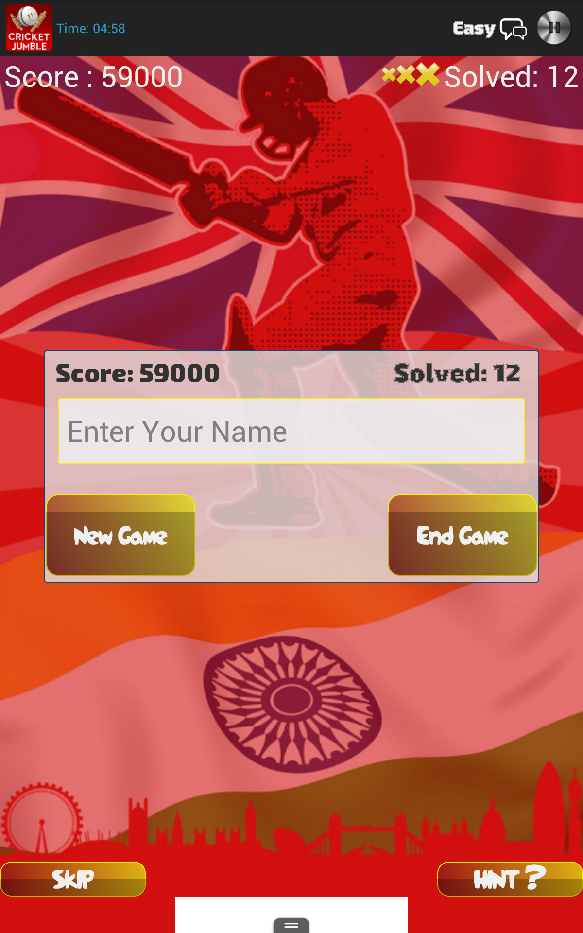 Word Jumble Cricket Players - App on Amazon Appstore