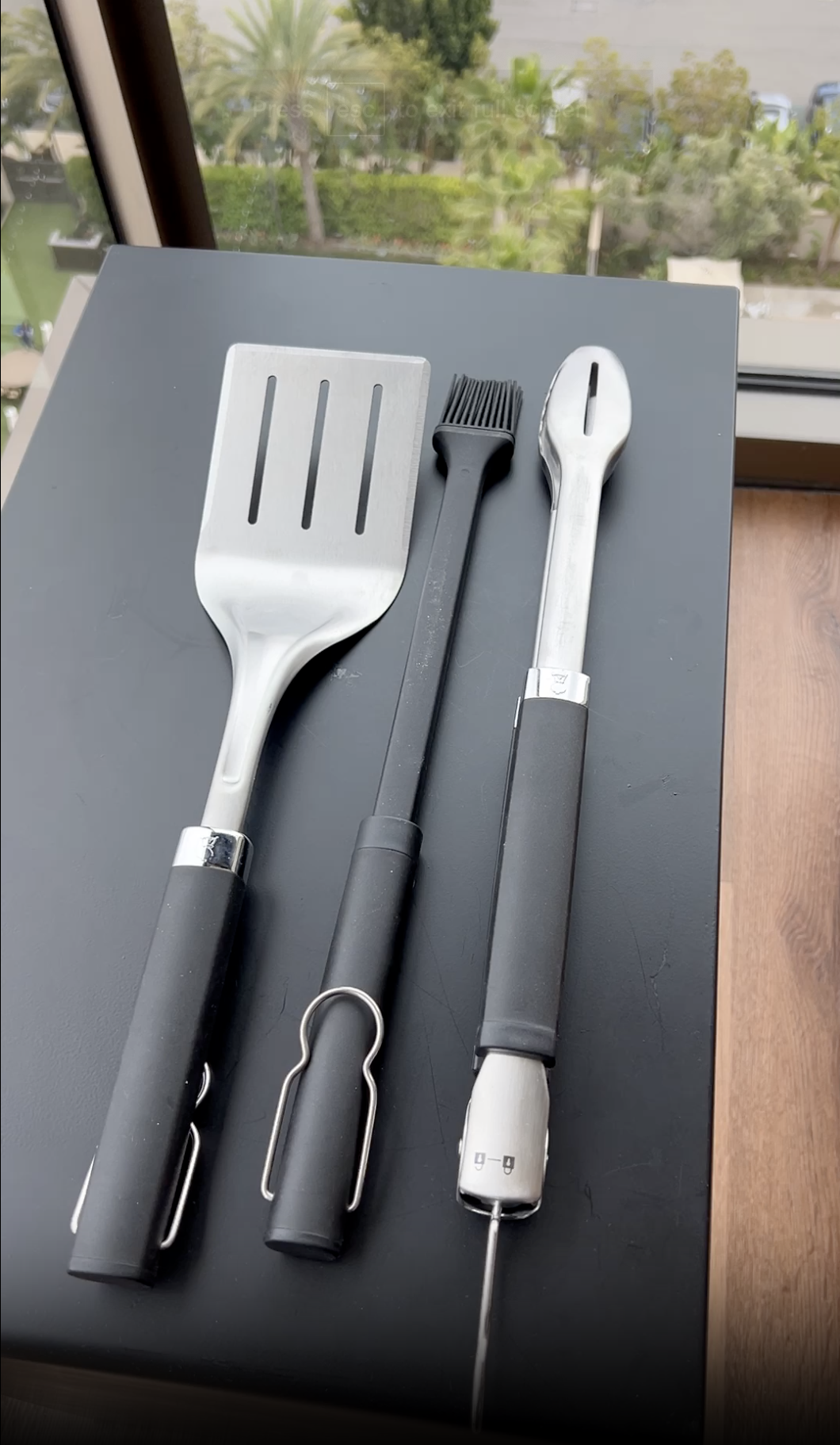 Watch Weber Precision 3-Piece Grilling Tool Set, Stainless Steel on ...