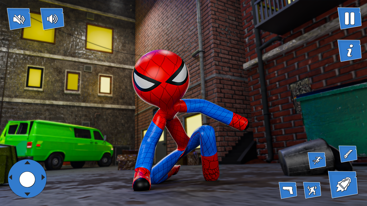 Real Stickman Spider Fighter Rope Hero Flying Action Game 2025 - App on ...