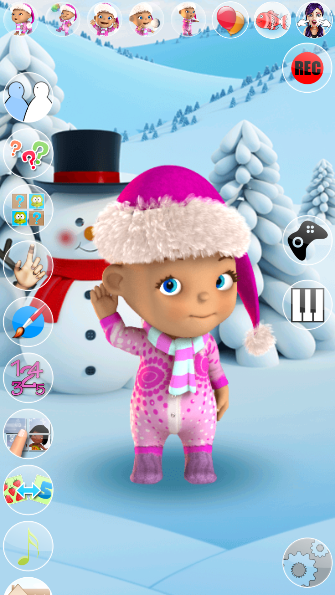 Talking Baby Babsy Winter Fun (Free) - App on Amazon Appstore