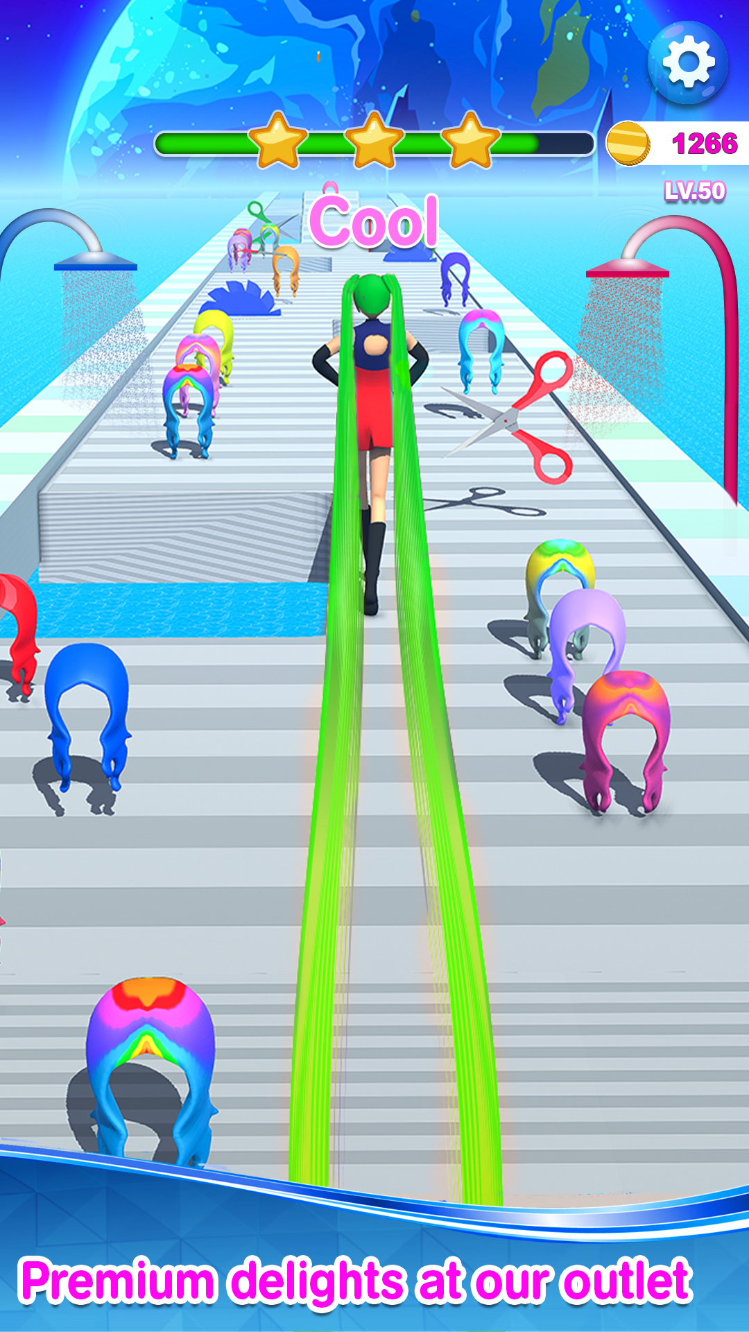 Hair growth cheerleader - Long hair race & hair masks (Frenzy Hair Game ...