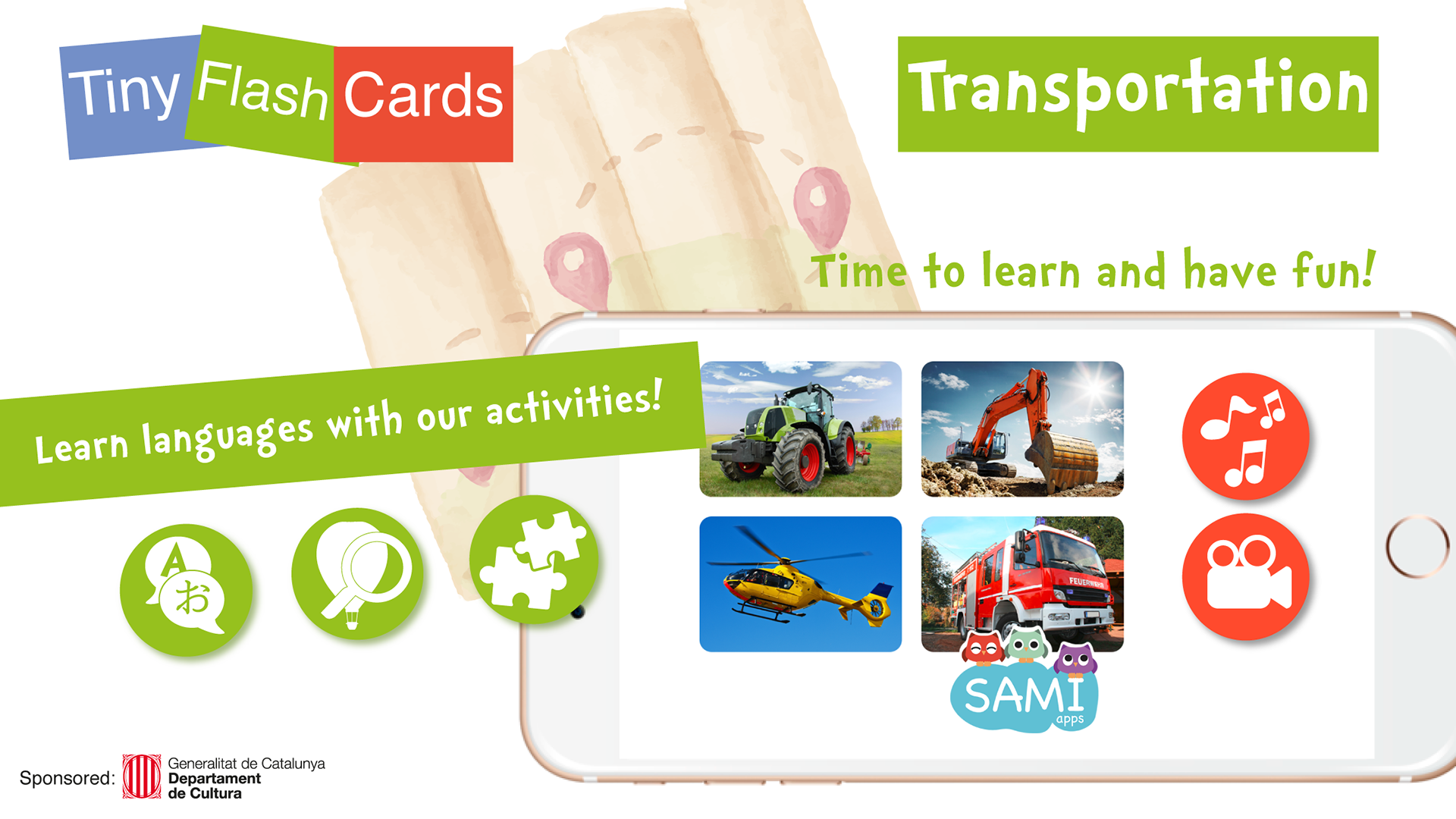 Sami Tiny Flash Cards Transportation kids apps, 30 flash cards ...