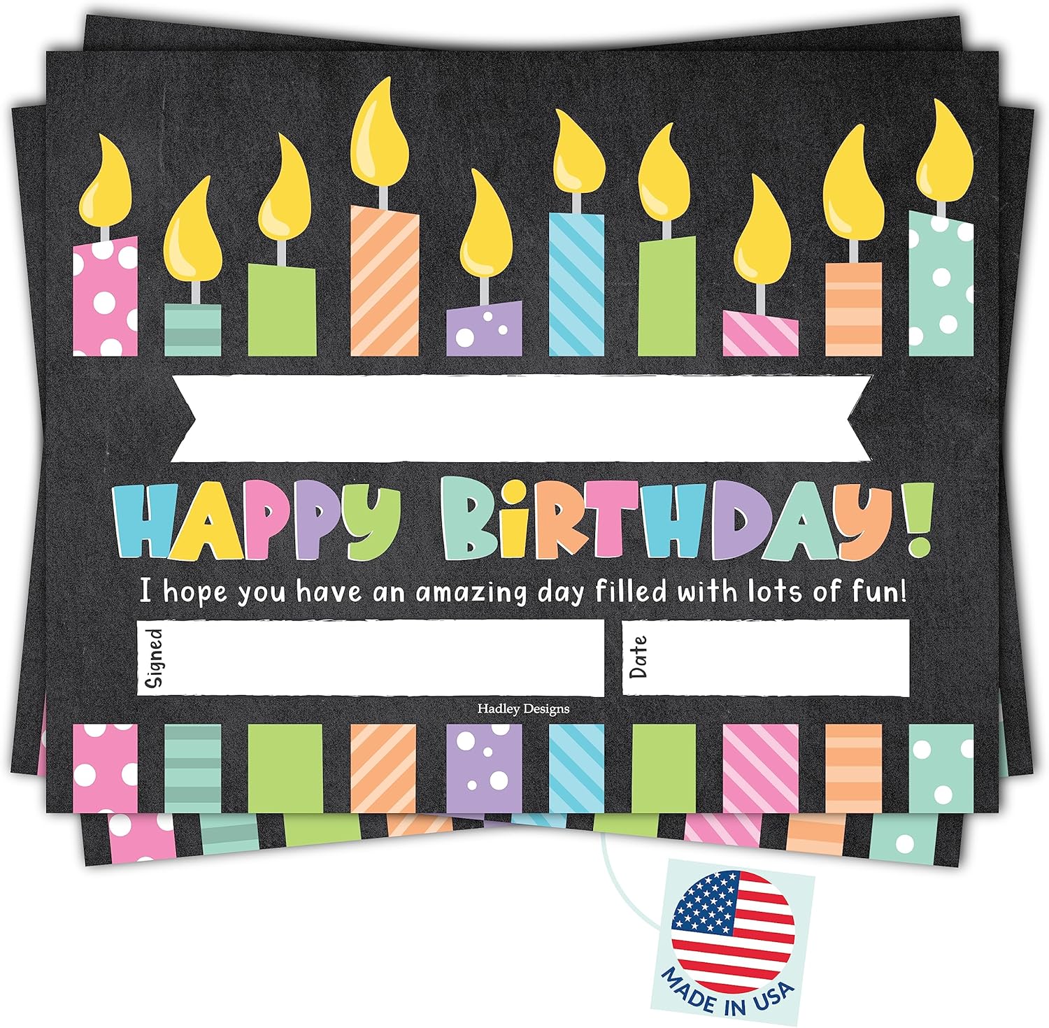 Amazon.com : Happy Birthday Certificates for Students - 25 Student ...