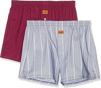 Dim Caleçon Homme Flottant 100% Coton x2 : Amazon.fr: Mode