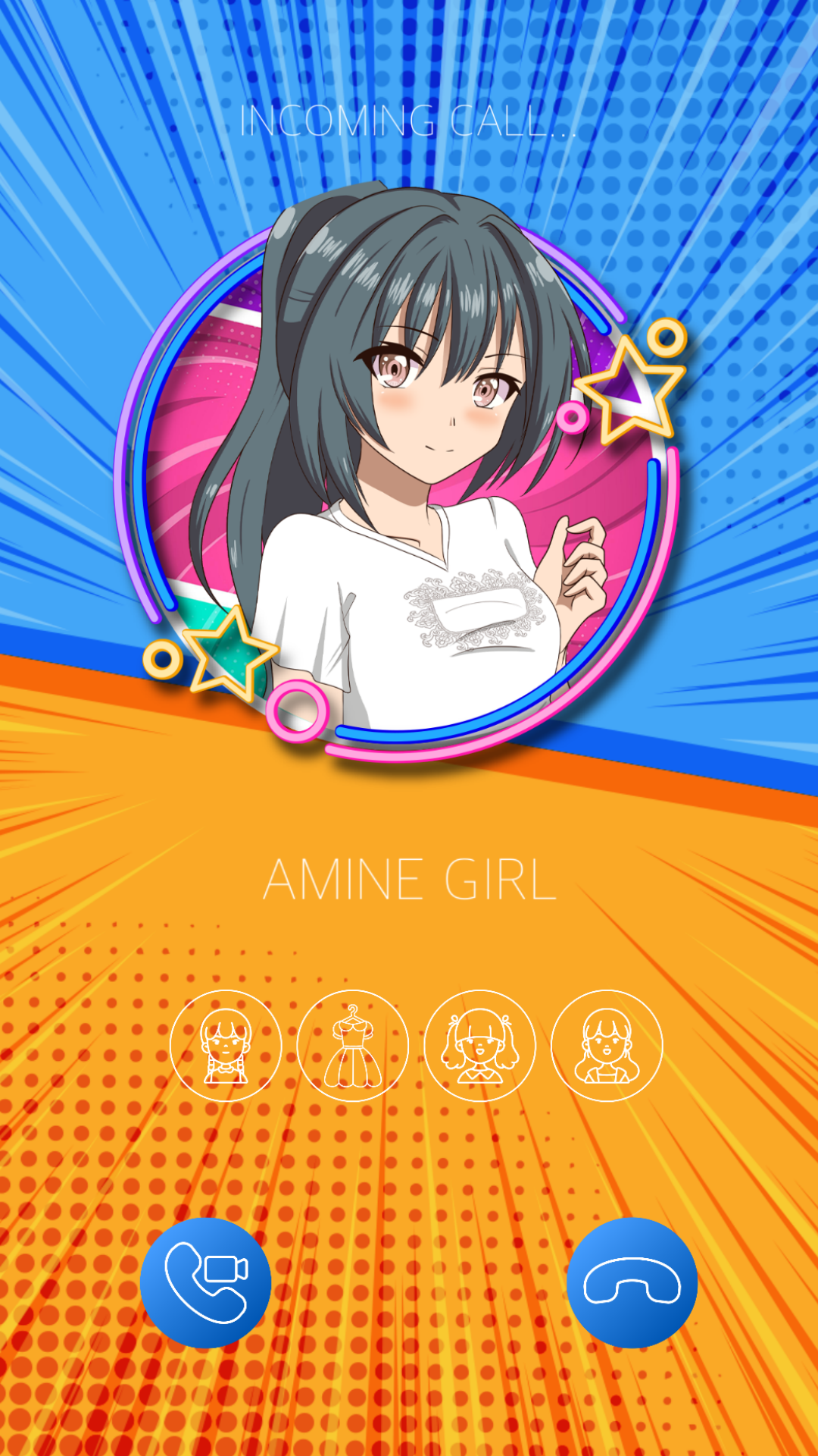 Call Anime Girl Prank live Calling - Anime girl dress up game - App on ...