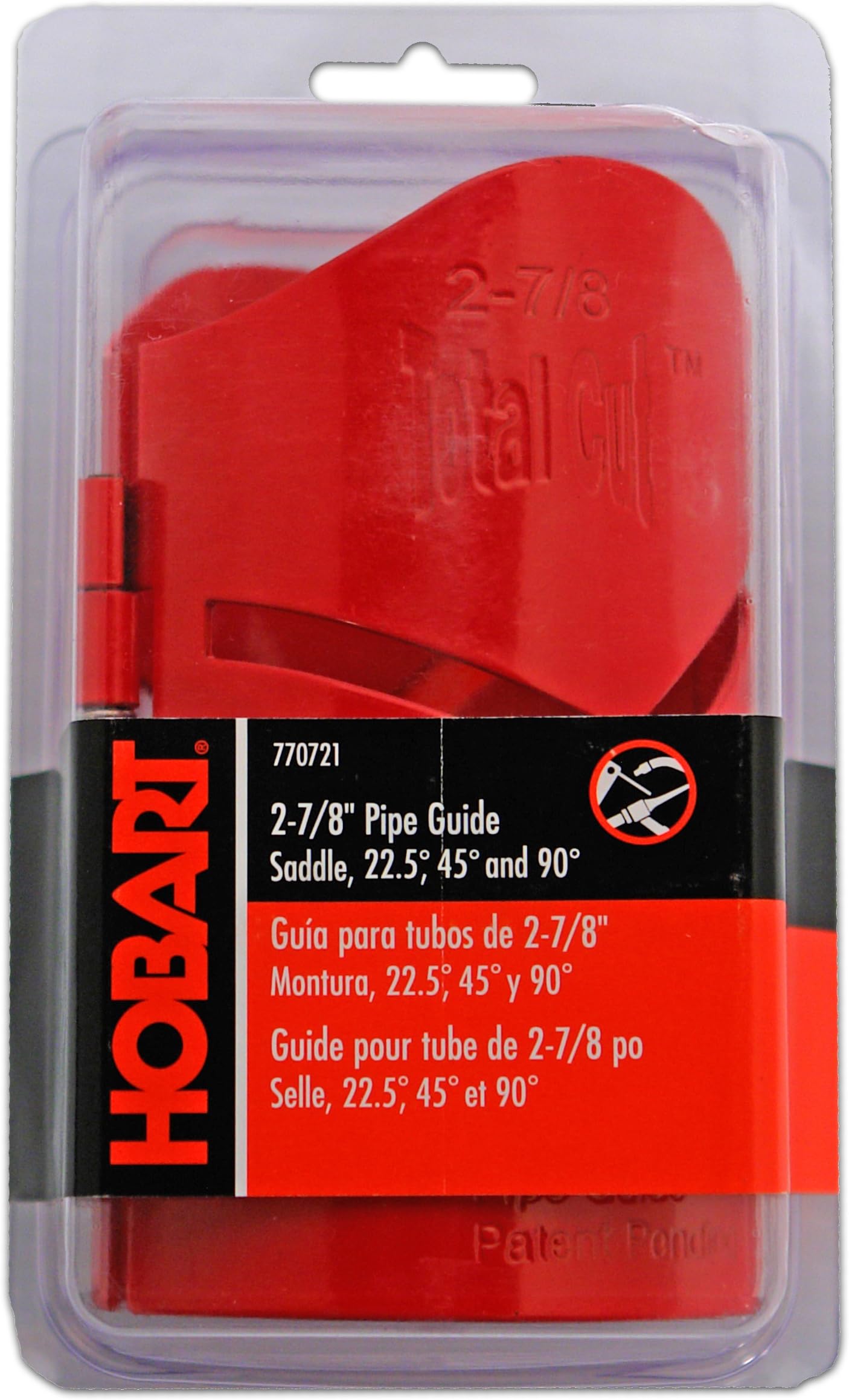 3 Piece Magnetic Metal Pipe Cutting Guide, Steel Includes Sizes: 1-7/8 ...