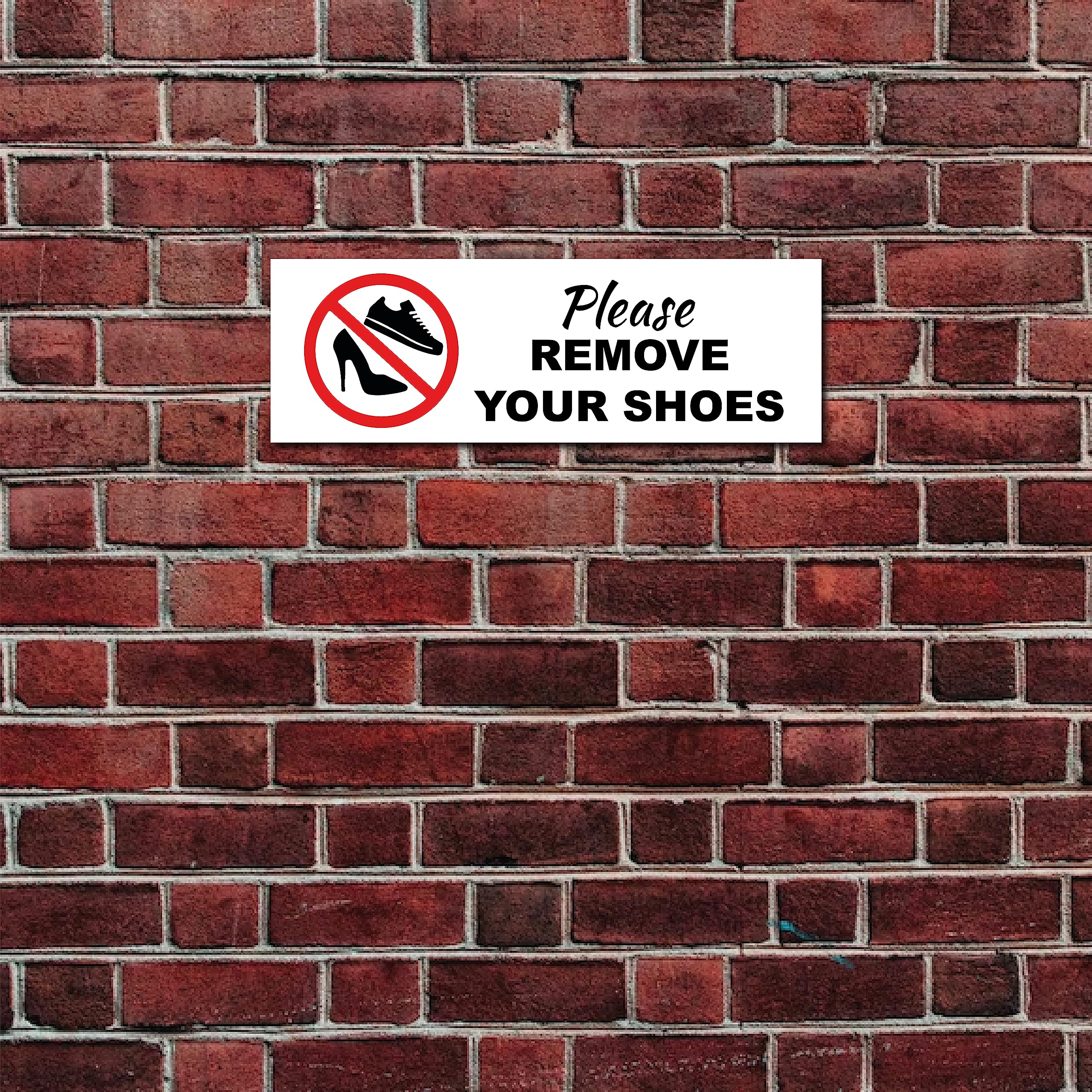 Buy SIGN EVER Please Remove Your Shoes Sign Board Office Bank Hospital ...