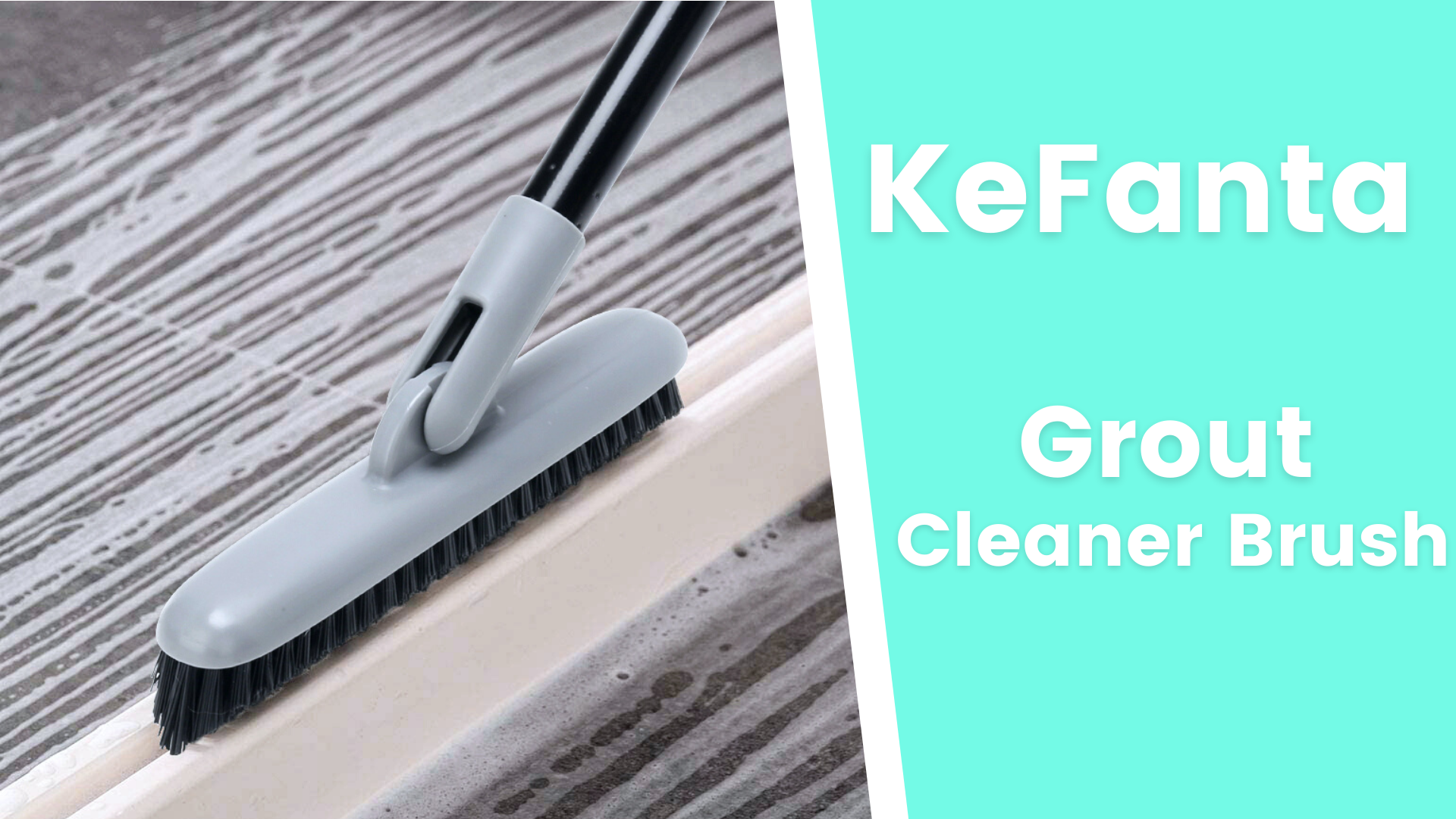 Watch Grout Brush with Long Handle, Tile Cleaner Tool for Shower on ...
