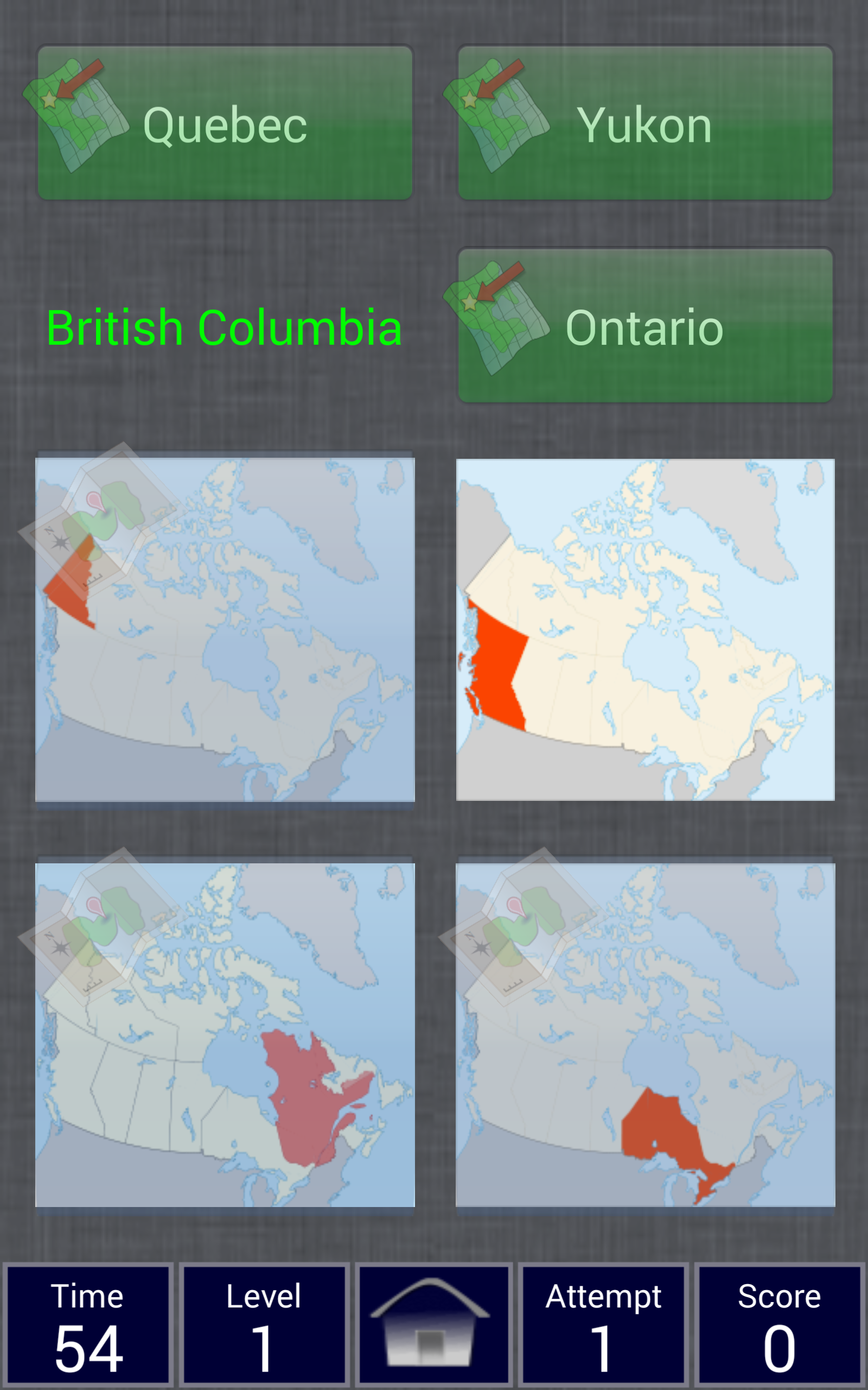 Canada Provinces Geography Match HD - App on Amazon Appstore