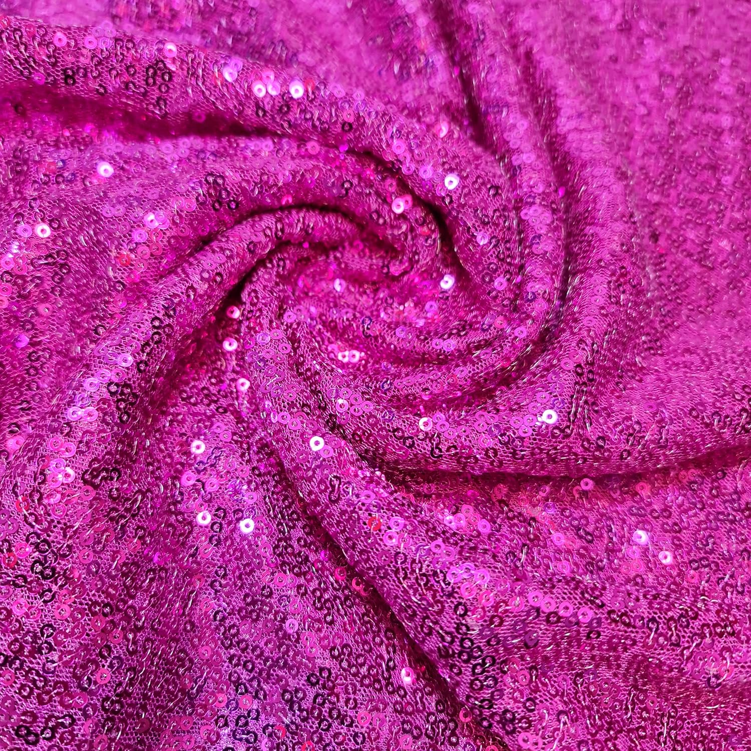 Magenta Sequin Fabric Sparkly Shiny Bling Decorations Material Cloth ...