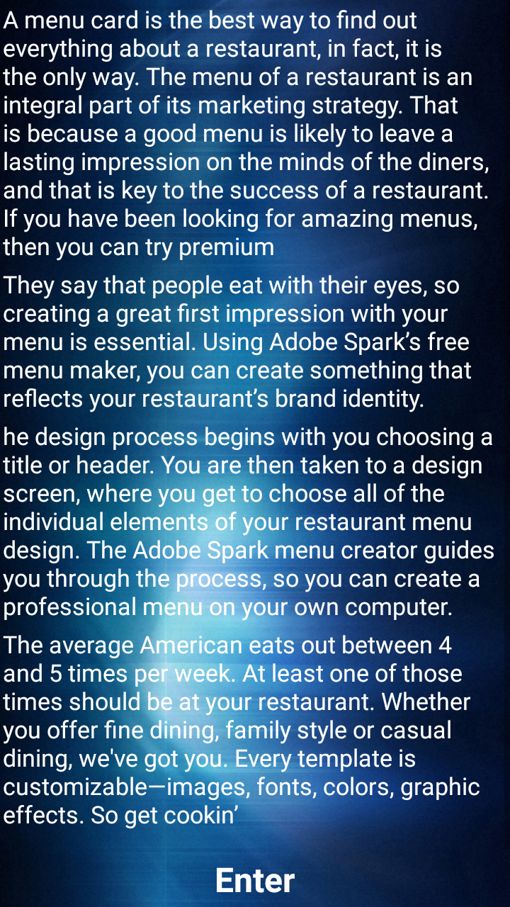 Menus Office Templates - App on Amazon Appstore