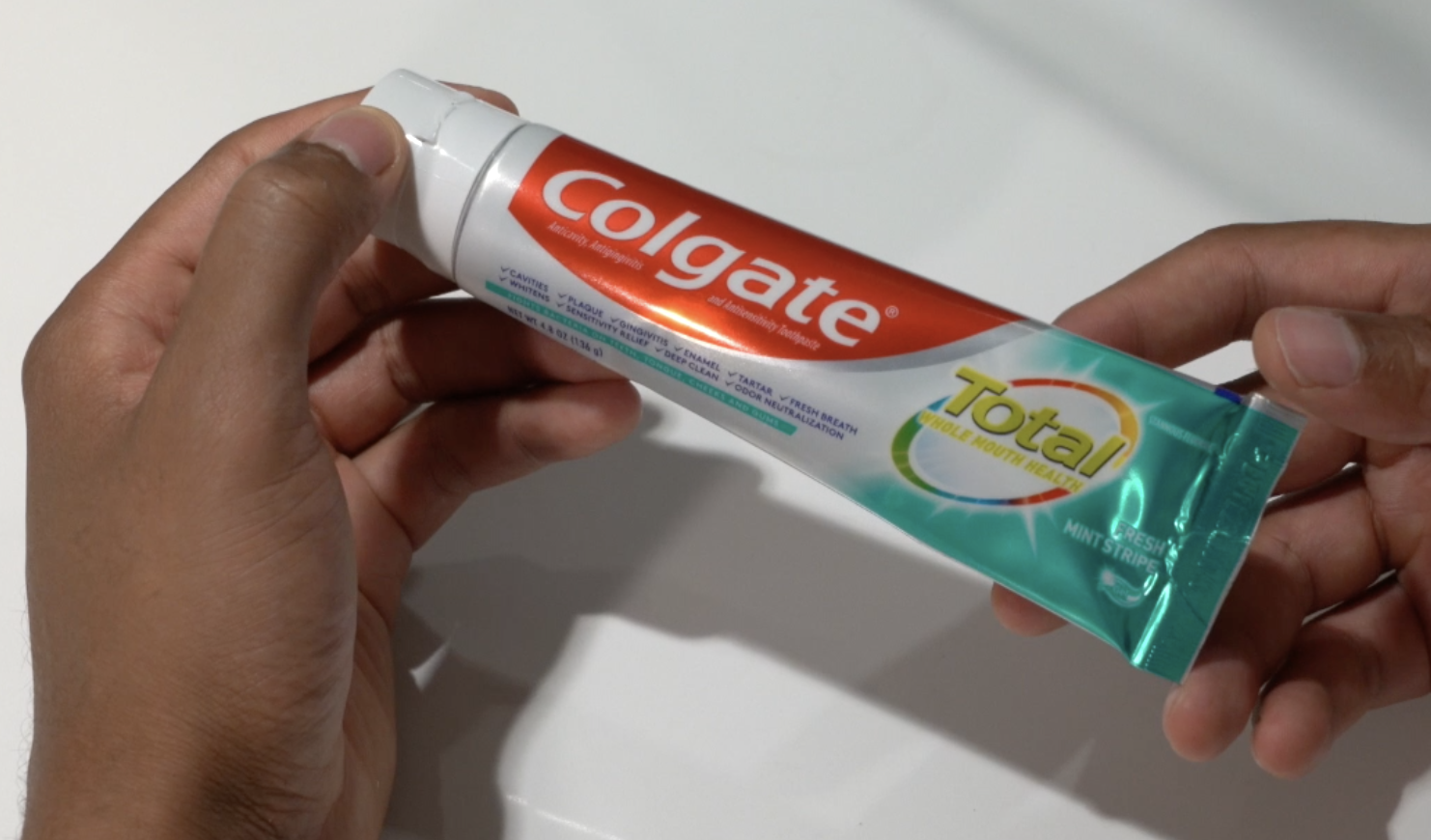 Watch Colgate Total Fresh Mint Stripe Toothpaste UNBOXING on Amazon Live