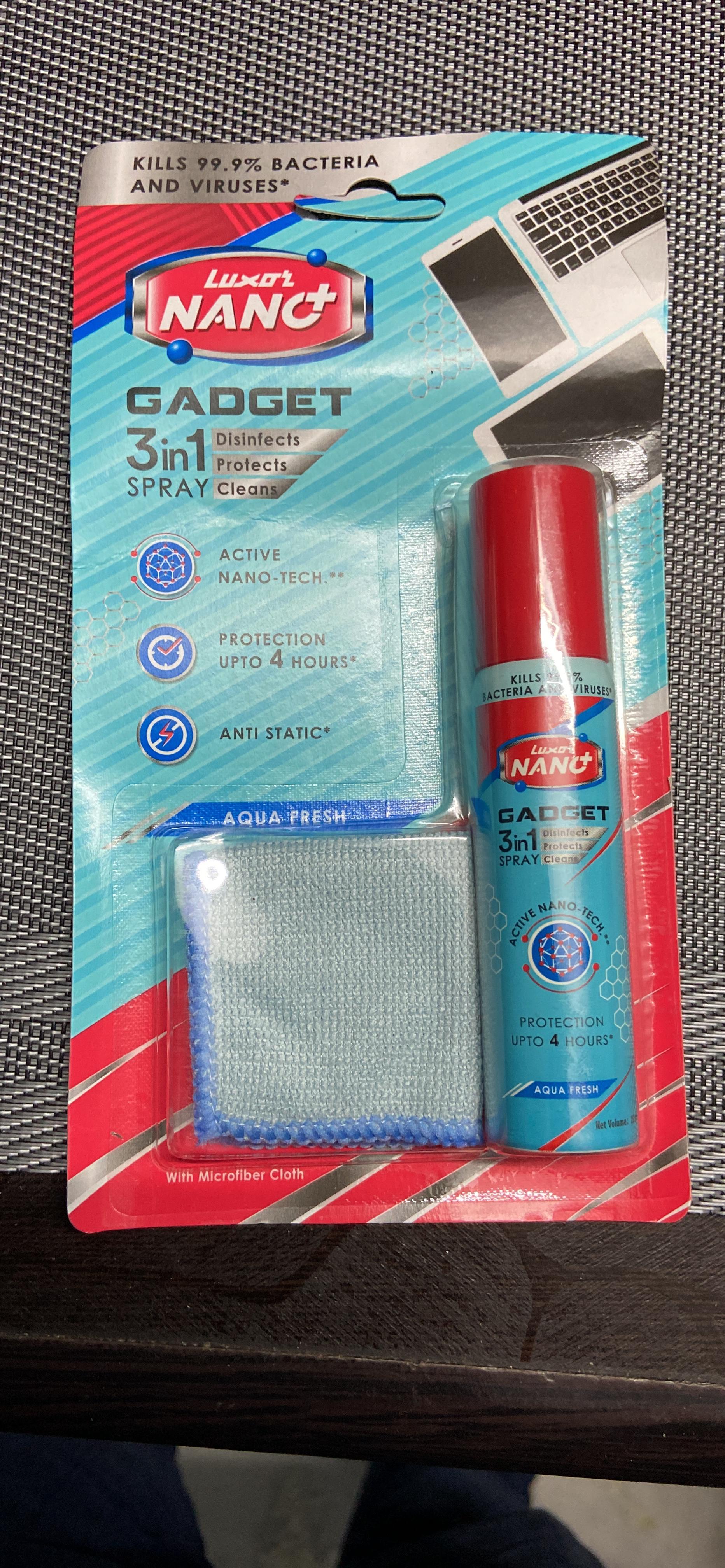 Luxor Nano Gadget Disinfectant Spray - 4 Hour Protection - (No Gas ...